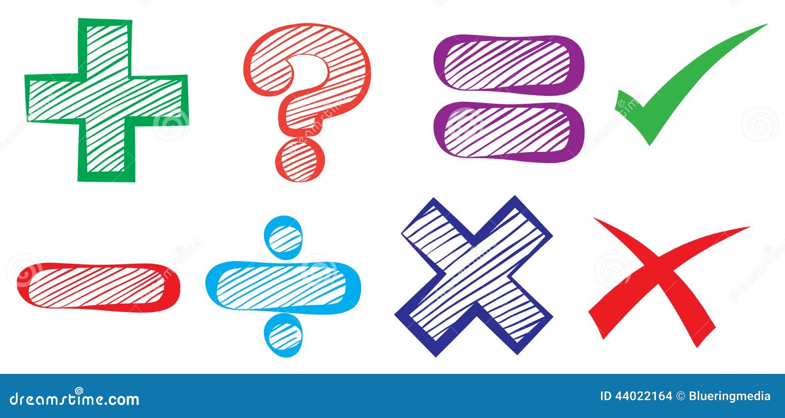 Símbolos matemáticos ilustración del vector. Ilustración de bosquejo ...