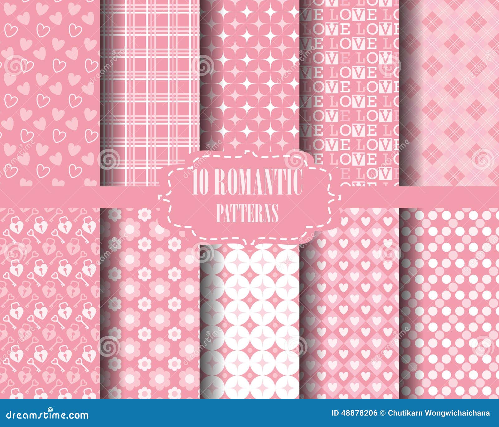 Süße rosa Muster vektor abbildung. Illustration von nett - 48878206