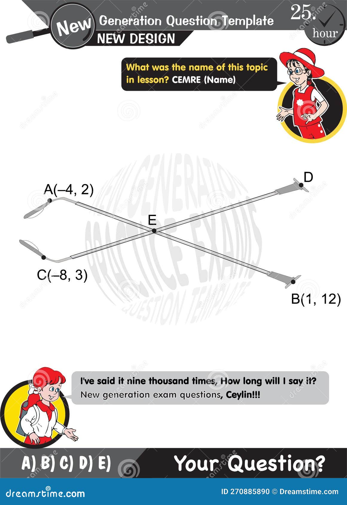 Math, Angles, Angles on the Plane, Angle Questions, Exam Question Stock ...