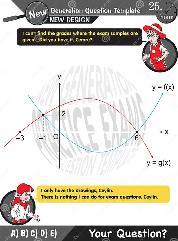 Math, Vector Mathematical Function Graph, Functions Question Template ...