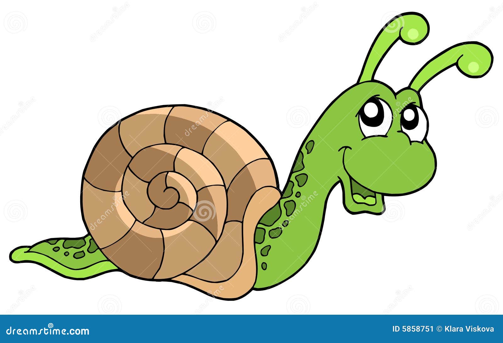 Słodki ślimak ilustracja wektor. Ilustracja złożonej z kresk - 5858751