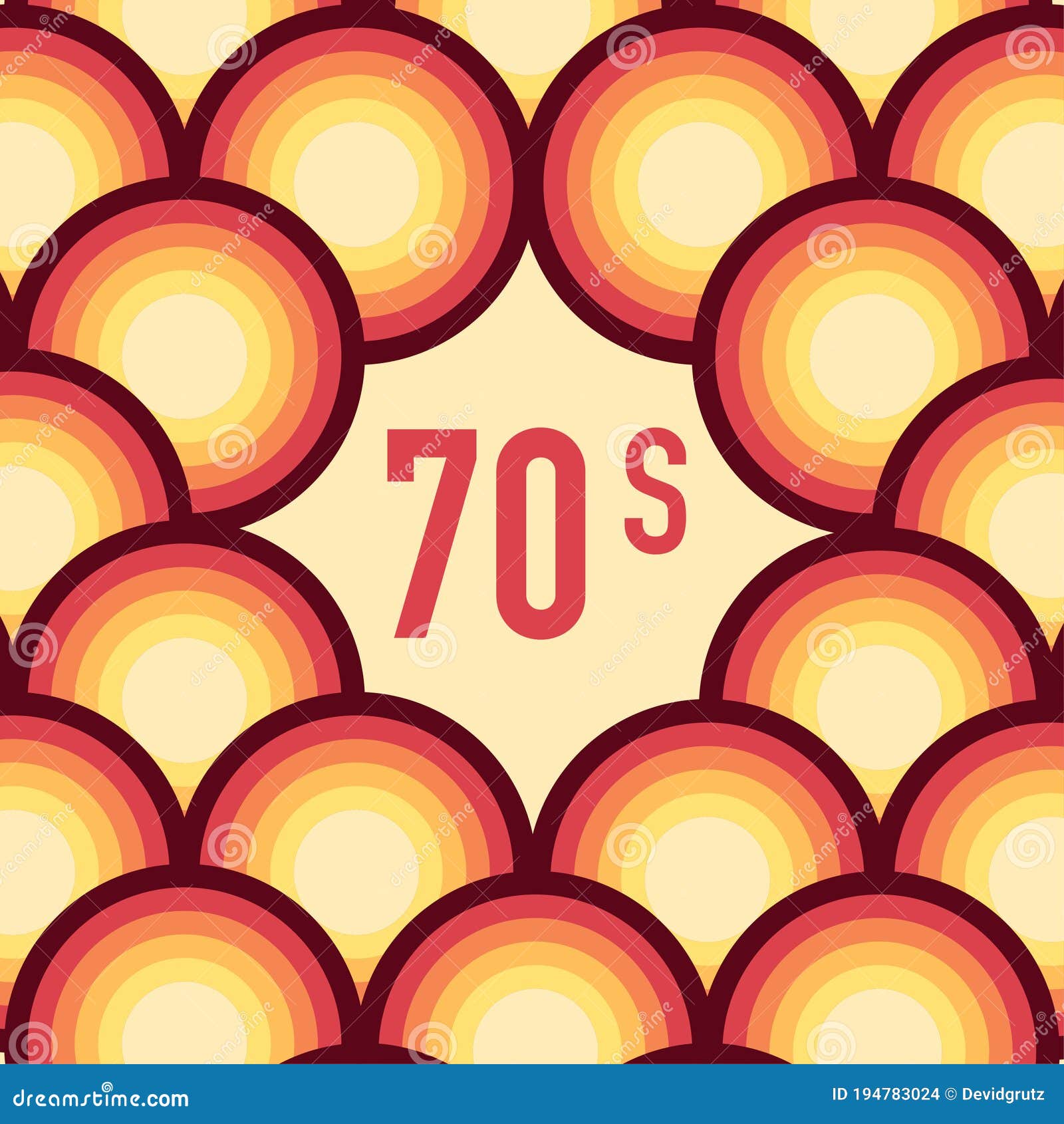 70s 1970 Abstract Vector Stock Retro Lines Background Vector