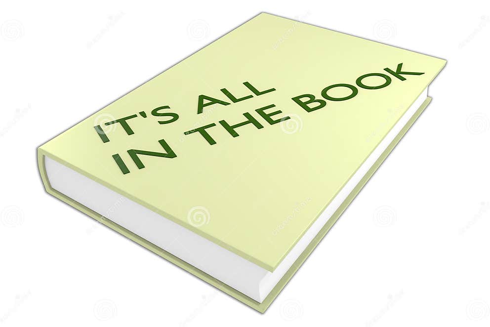 It S All in the Book Concept Stock Illustration - Illustration of ...