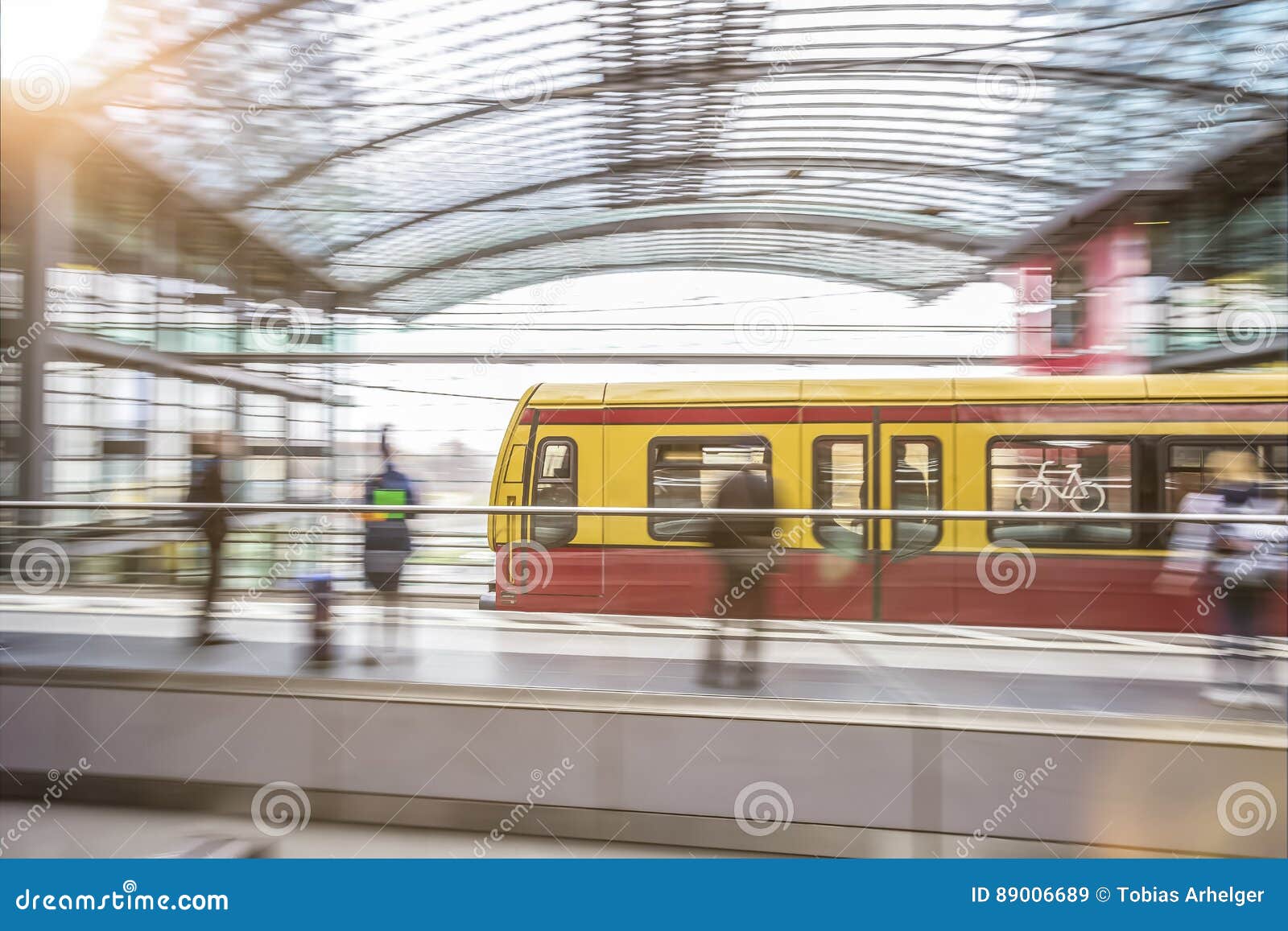 The S-bahn in Berlin Germany Stock Image - Image of sbahn, building ...