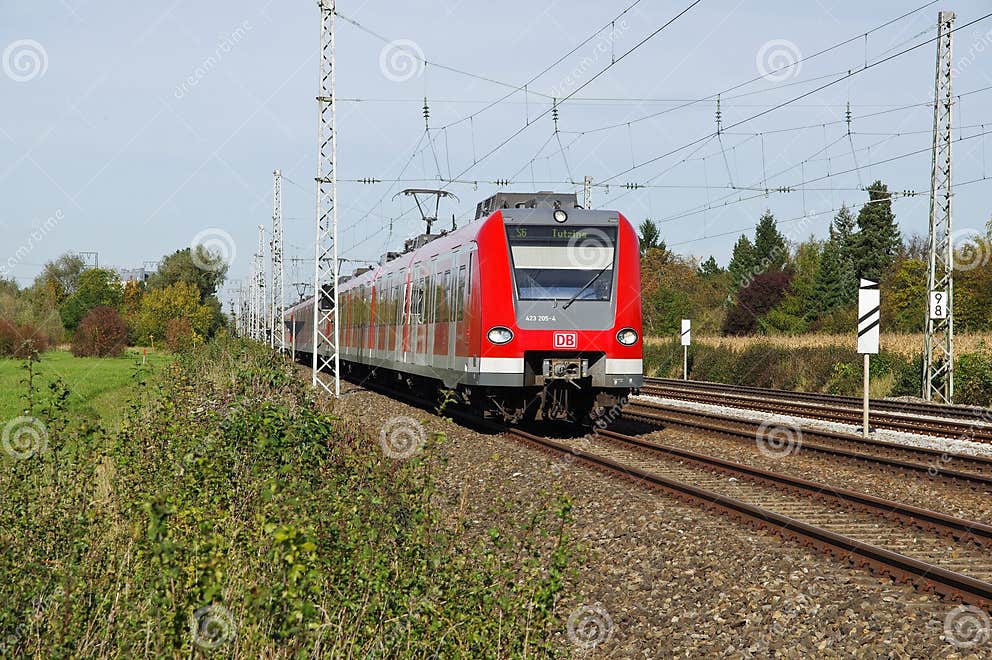 S-Bahn of Munich, Germany editorial photography. Image of locomotive ...