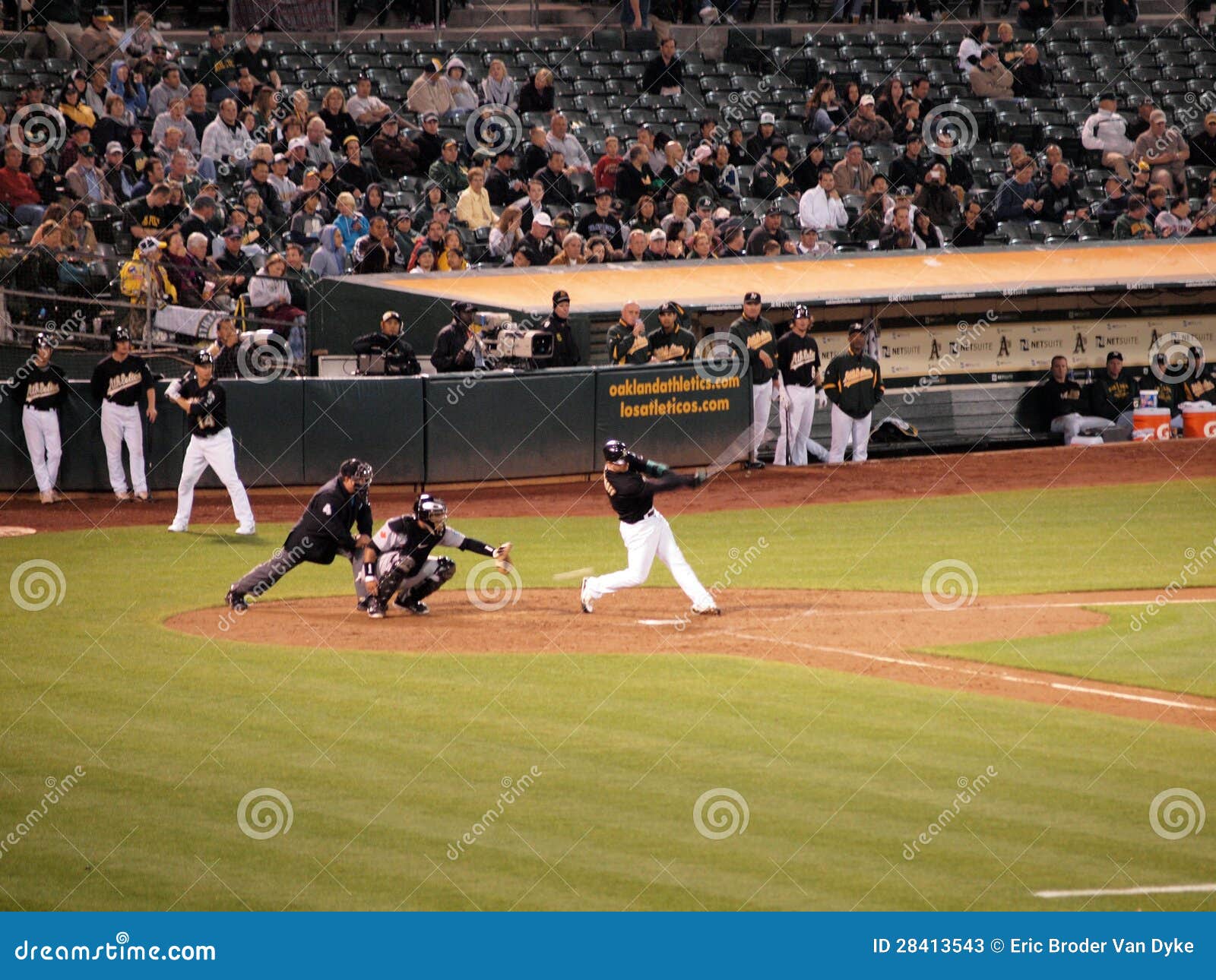 A S Batter Swings and Misses Pitch Editorial Stock Photo - Image of ...