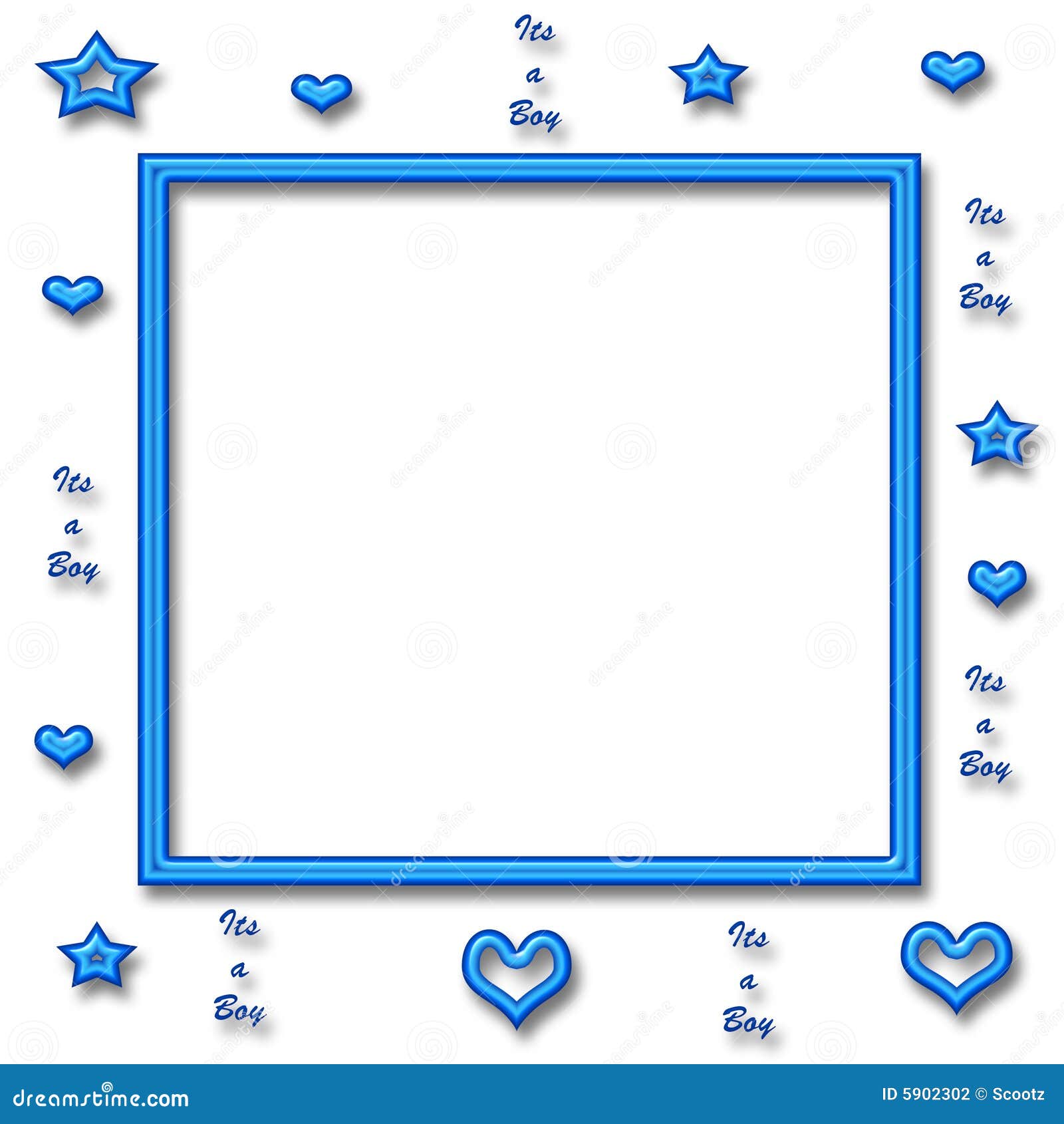 It s a boy frame stock illustration. Illustration of stars - 5902302