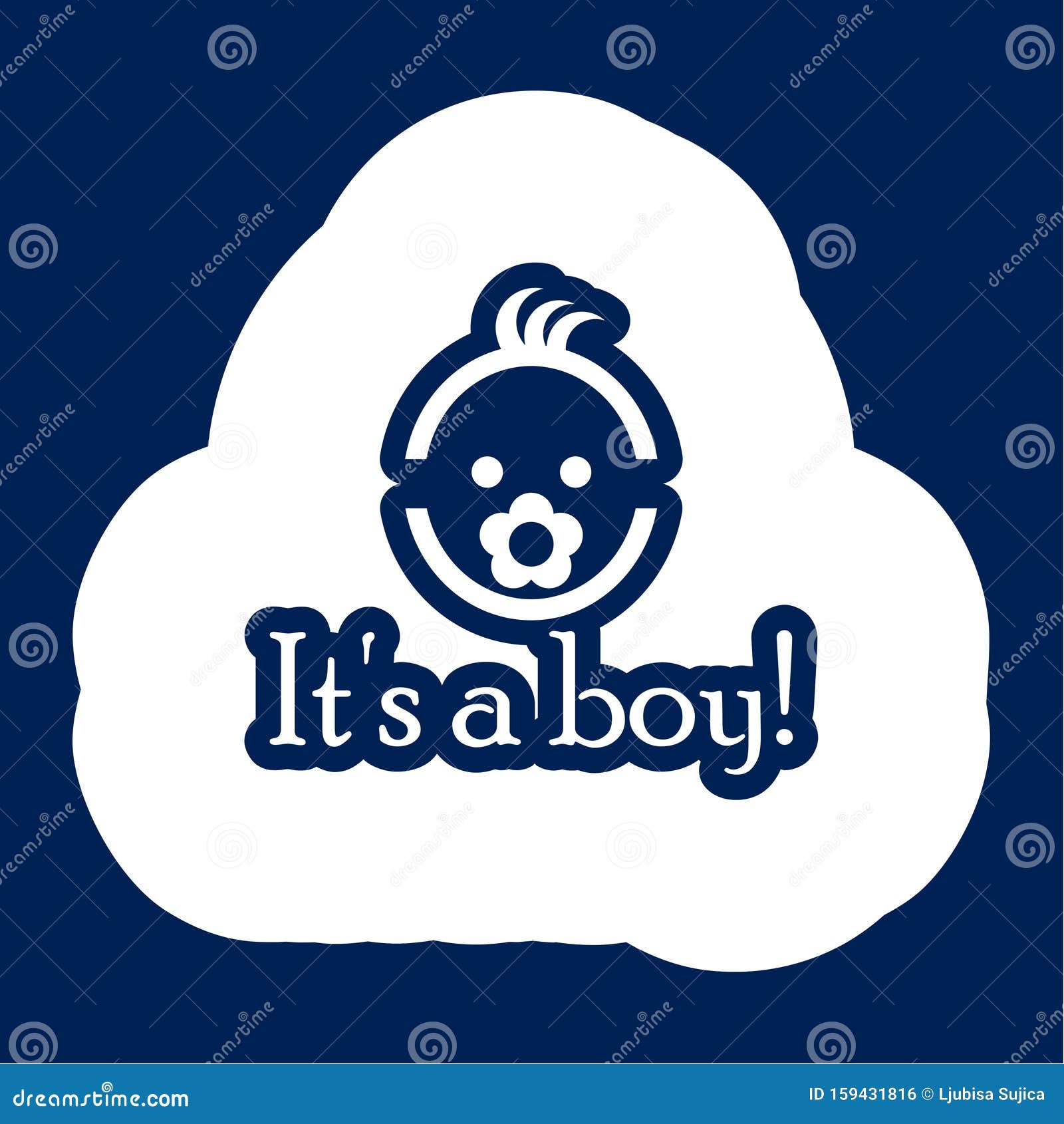 It`s a Boy - Vector Illustration Stock Vector - Illustration of party ...