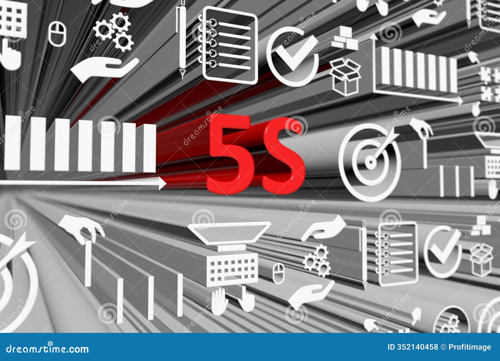 CPM Concept Blurred Background 3d Stock Illustration | CartoonDealer ...