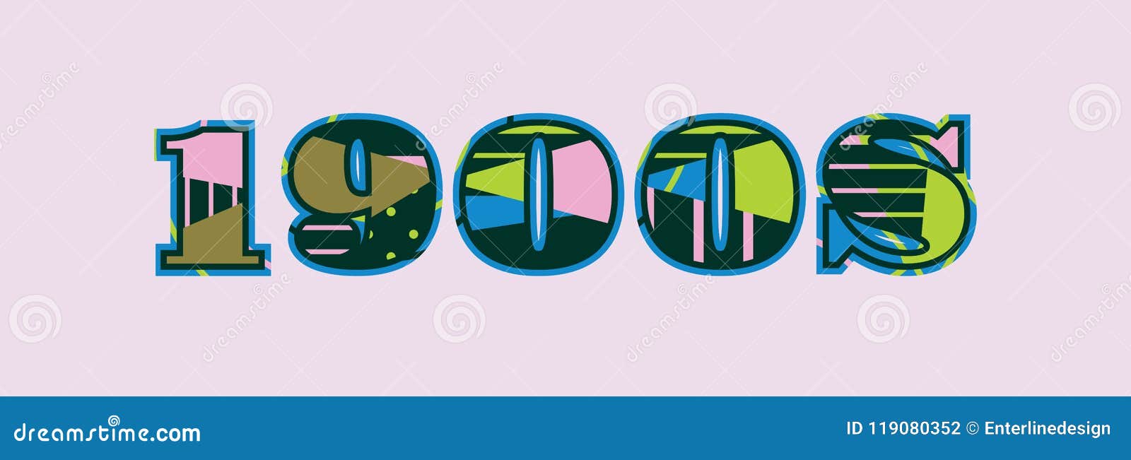 1900s Concept Word Art Illustration Stock Vector - Illustration of ...