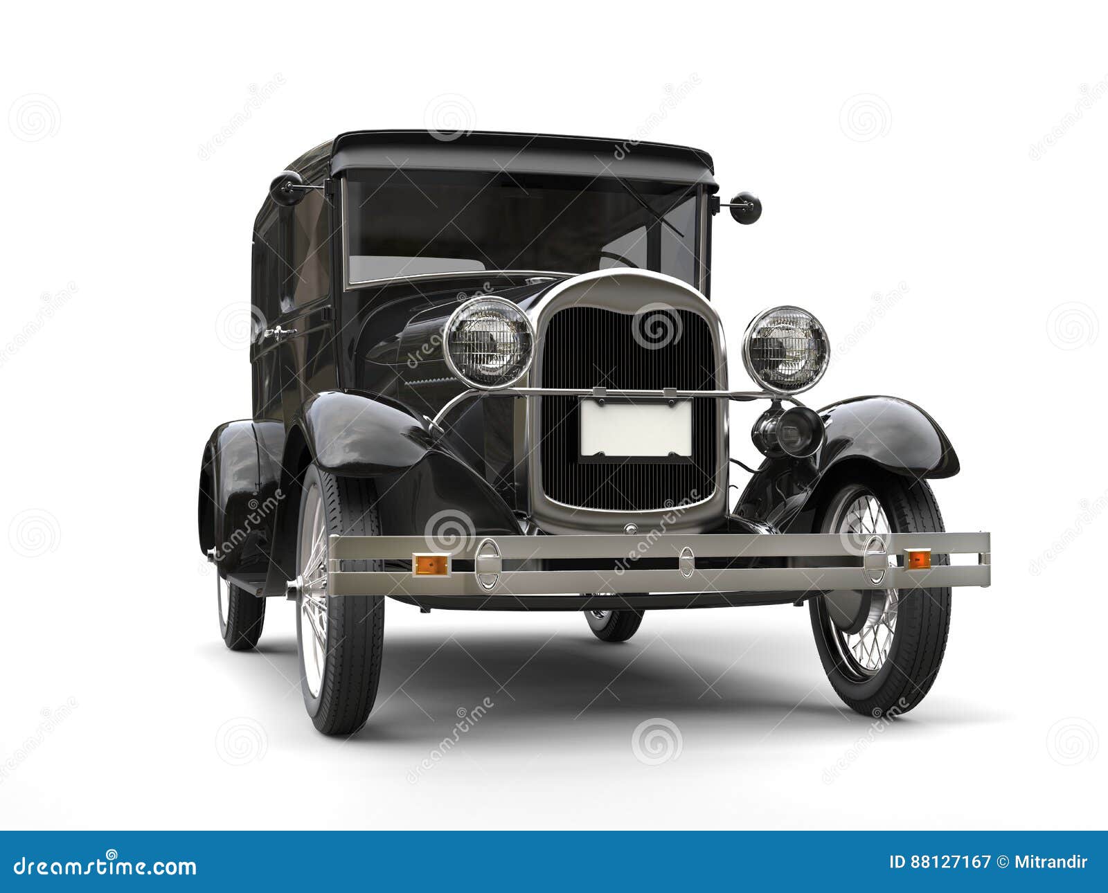 1920s Antique Convertible Car Silhouette Illustration | CartoonDealer ...