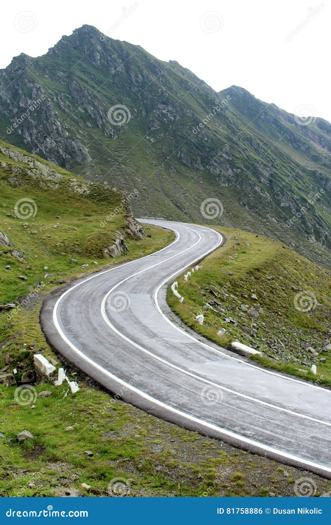 S-curve mountain road stock photo. Image of europe, european - 81758886