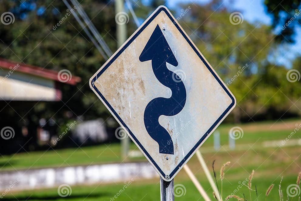 S Curve Sign stock photo. Image of slow, outdoor, highway - 346804916