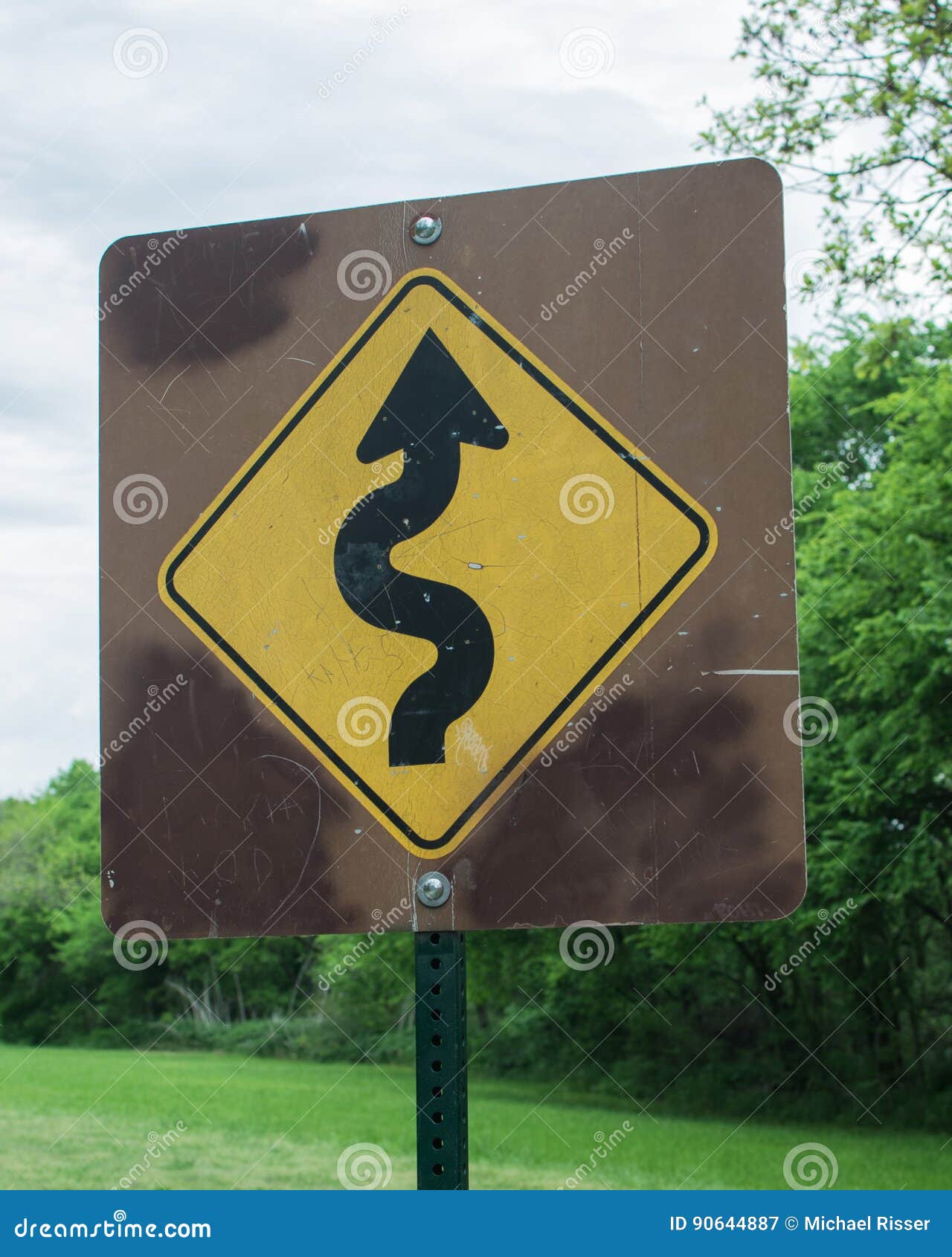 S Curve Sign stock image. Image of road, curve, sign - 90644887