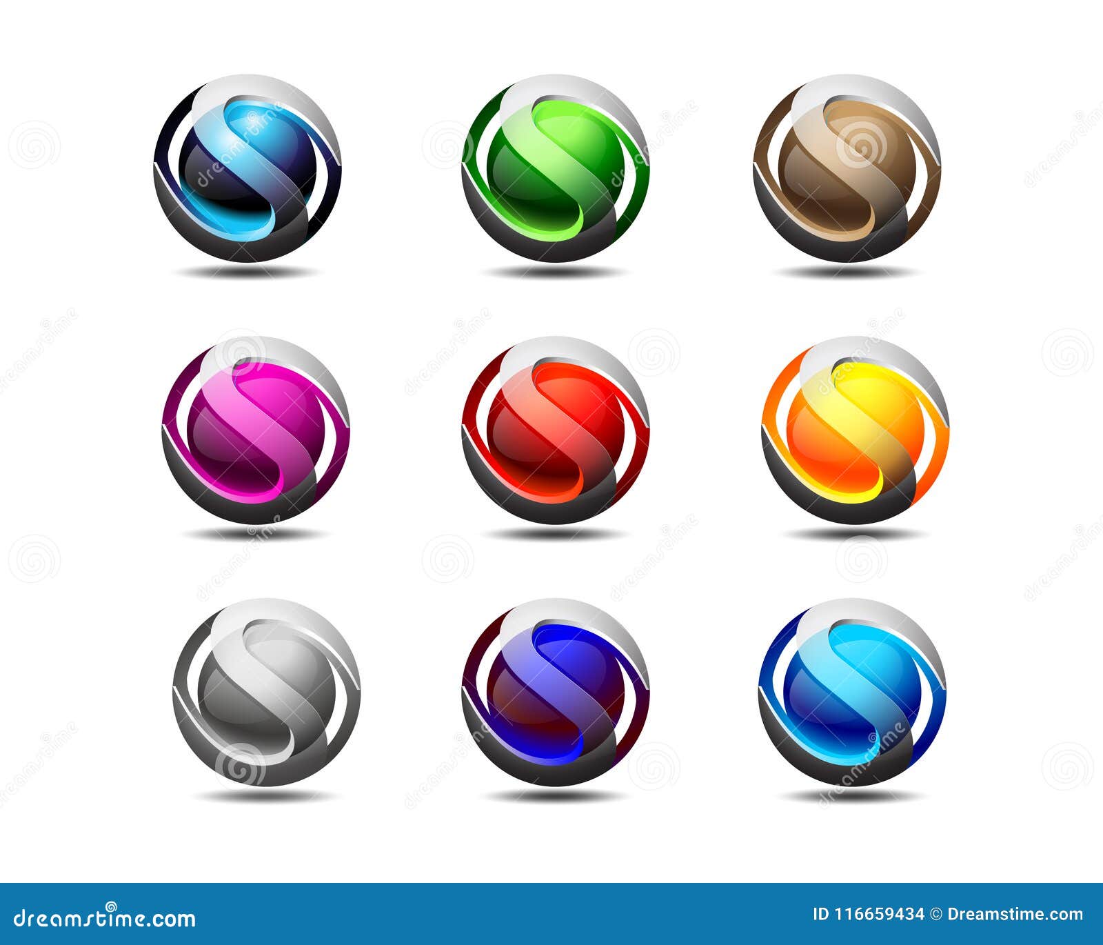 S 3d Logo and Icon design stock vector. Illustration of iconlogo ...