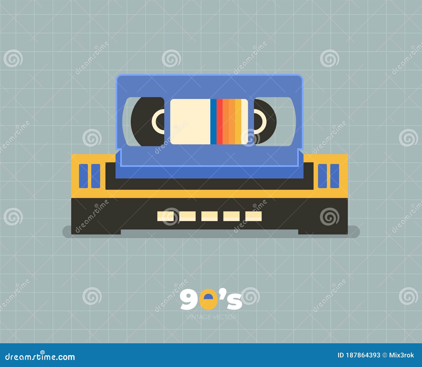 90s Decade Icon Vector Illustration Design Stock Vector - Illustration ...