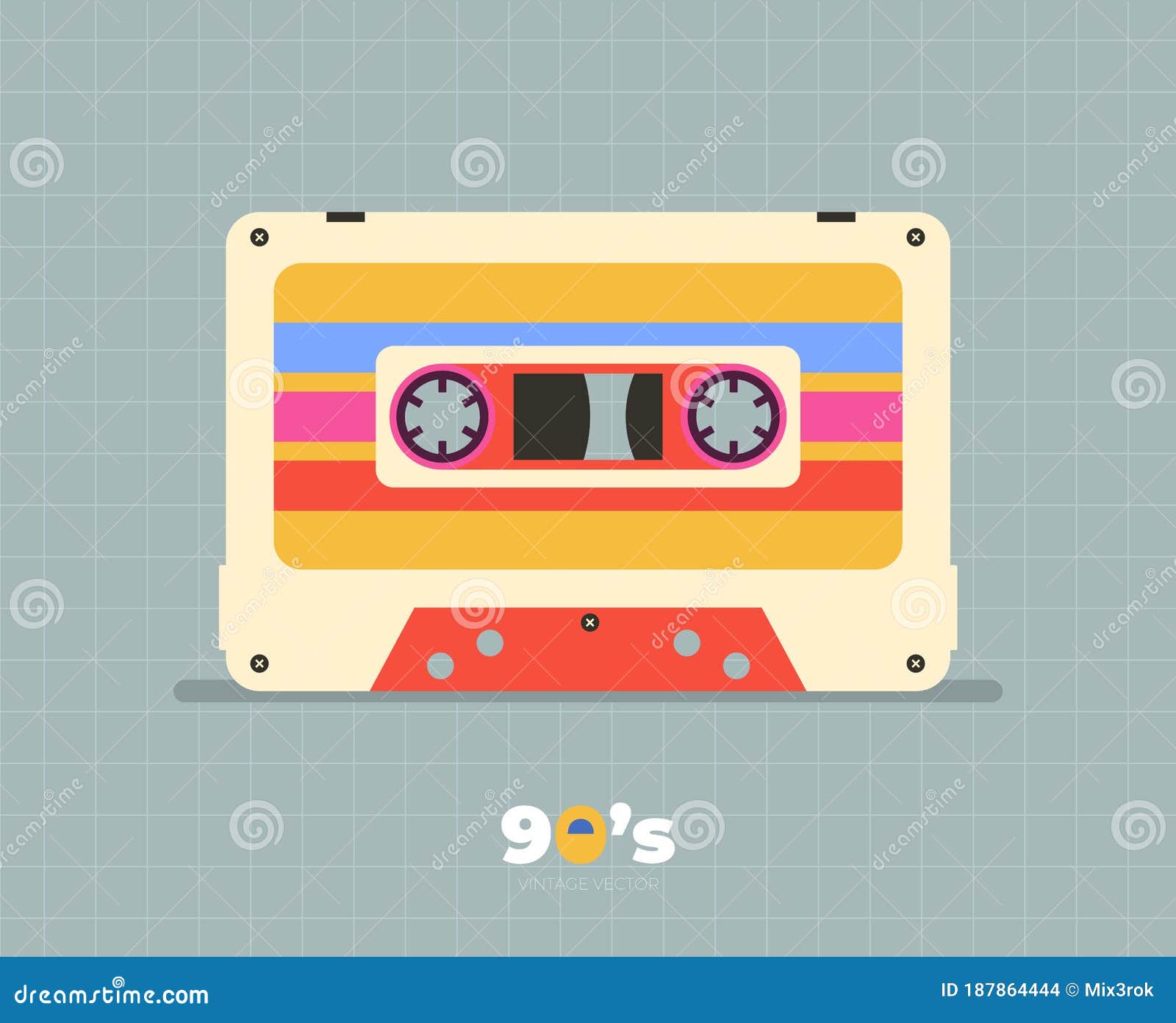 90s Decade Icon Vector Illustration Design Stock Vector - Illustration ...