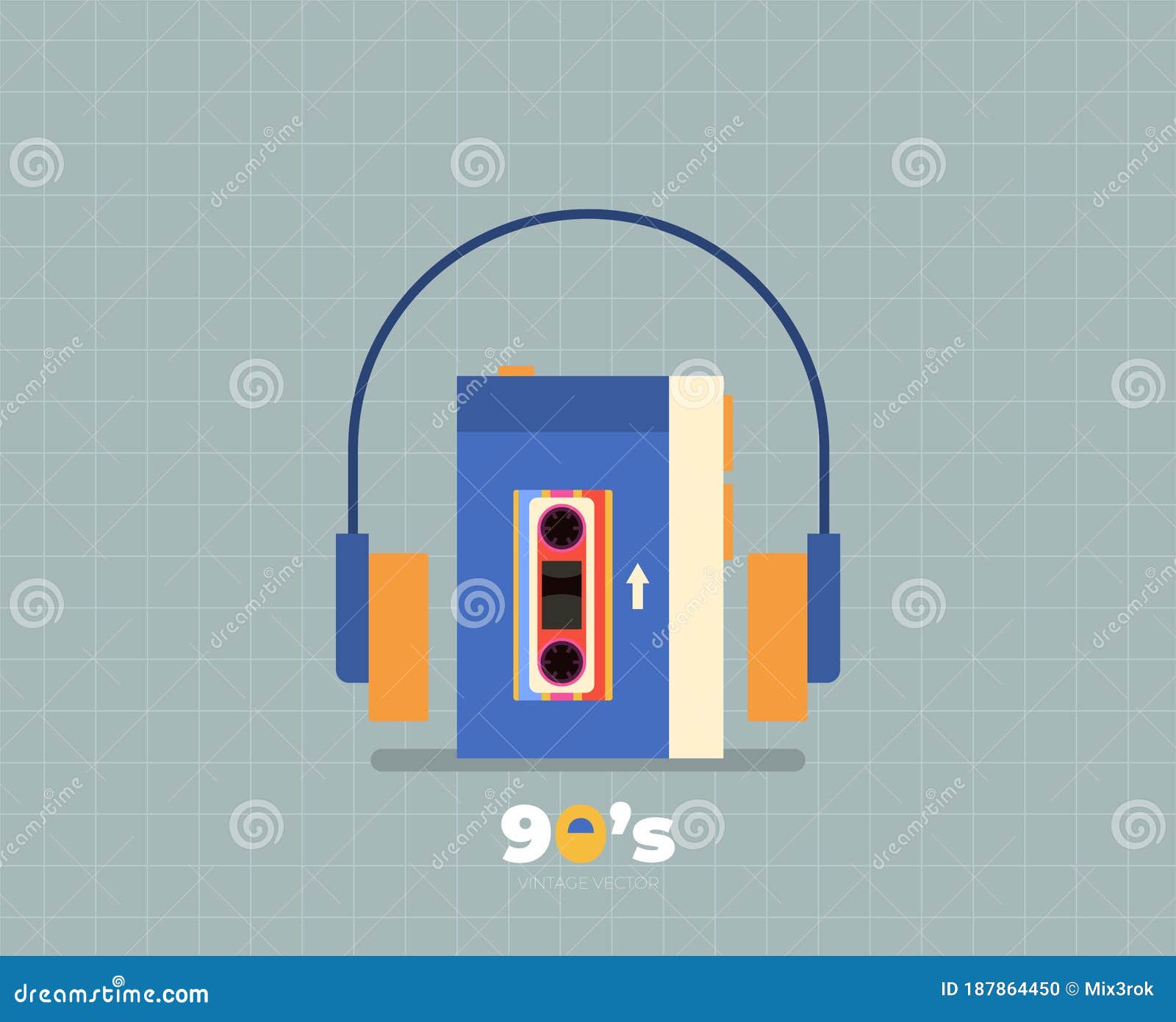 90s Decade Icon Vector Illustration Design Stock Vector - Illustration ...