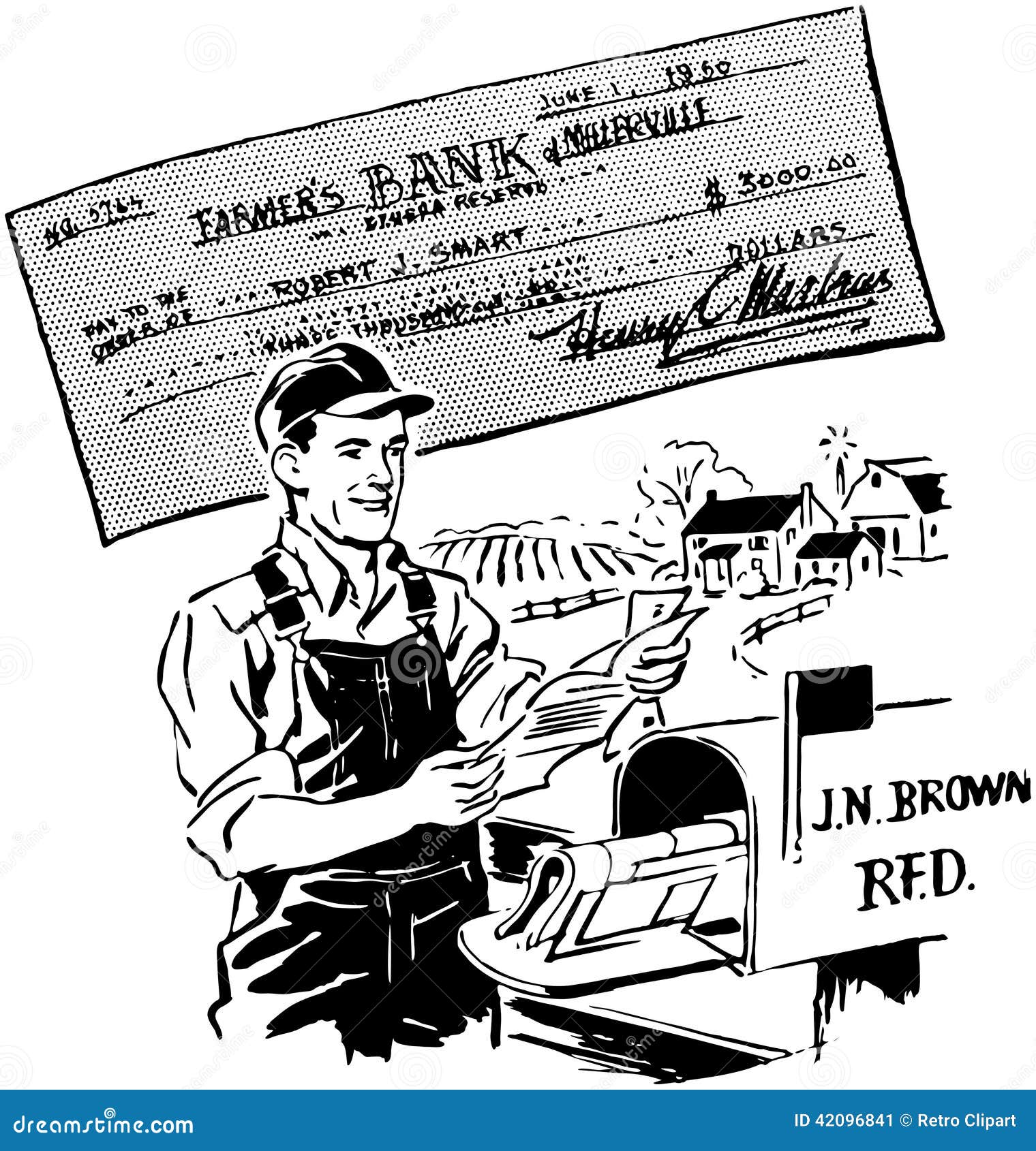 It S Easy Getting a Crop Loan Stock Vector - Illustration of paychecks ...