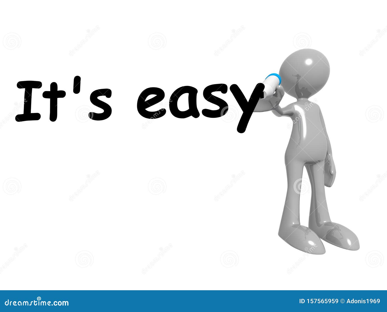 It`s easy word on white stock illustration. Illustration of logotype ...