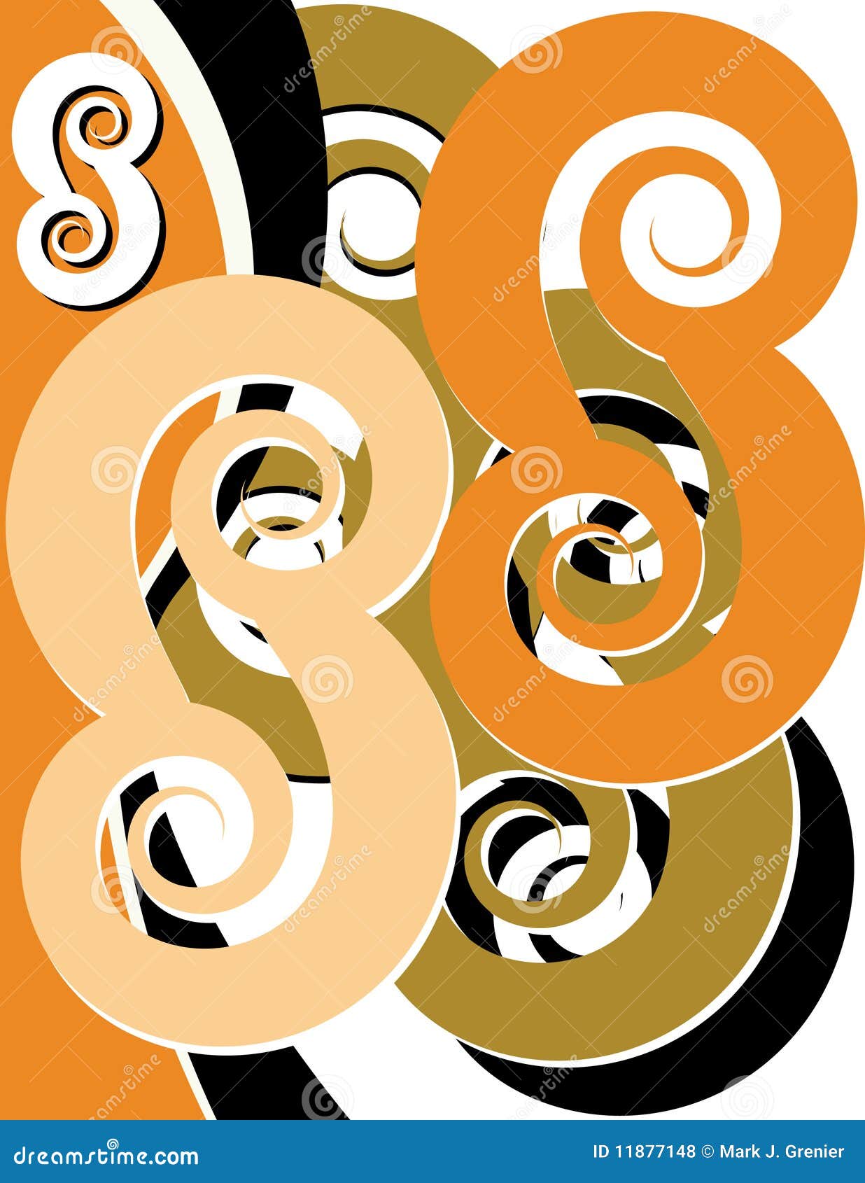 S'enrouler illustration de vecteur. Illustration du abstrait - 11877148