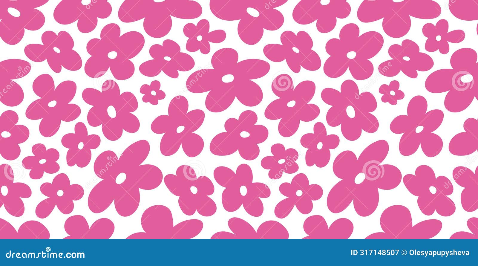 2000s Flowers, Y2k Background. Seamless Pattern with Abstract Pink ...