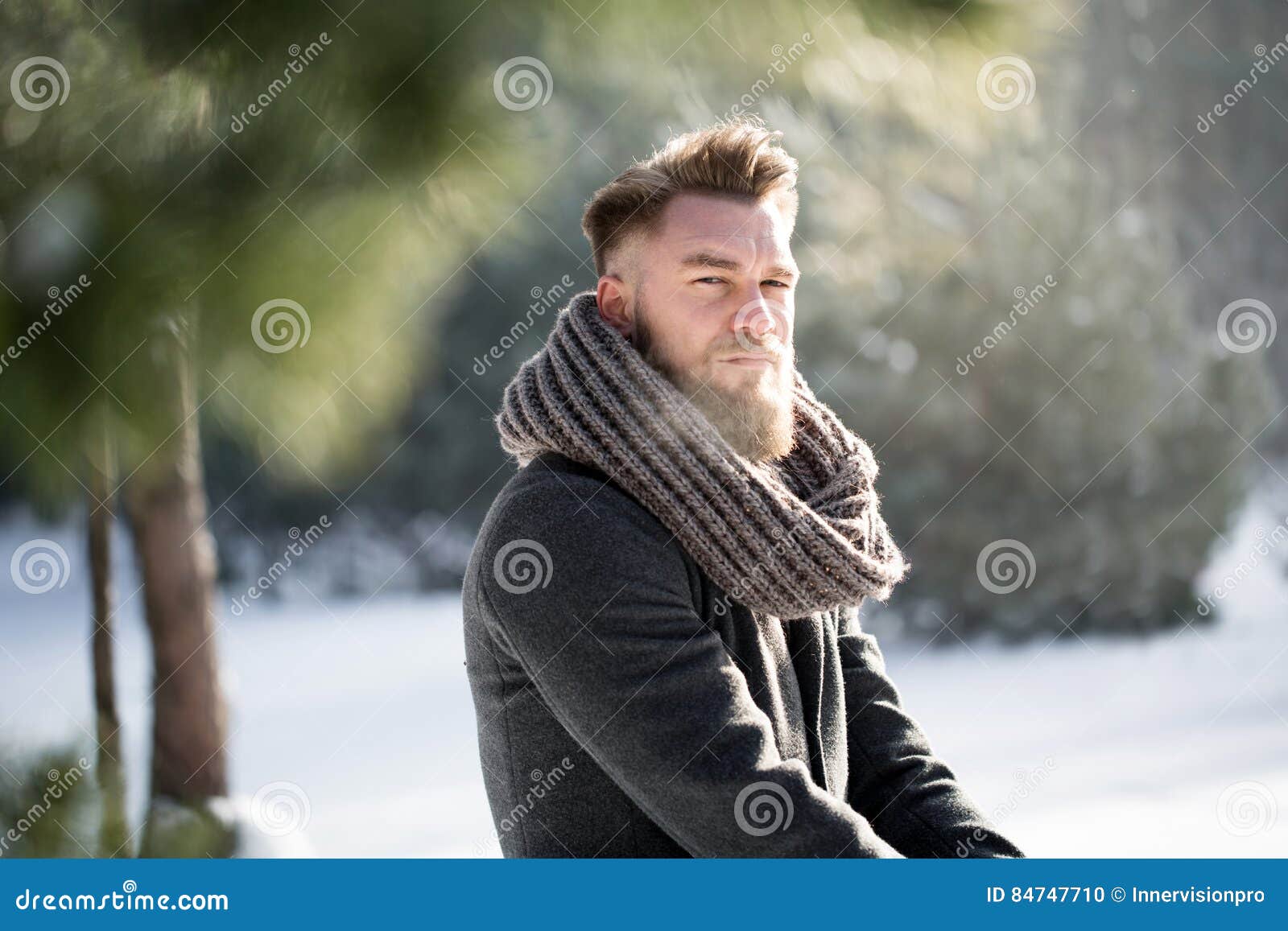 It`s Freezing Cold but it`s Wonderful Stock Photo - Image of male ...