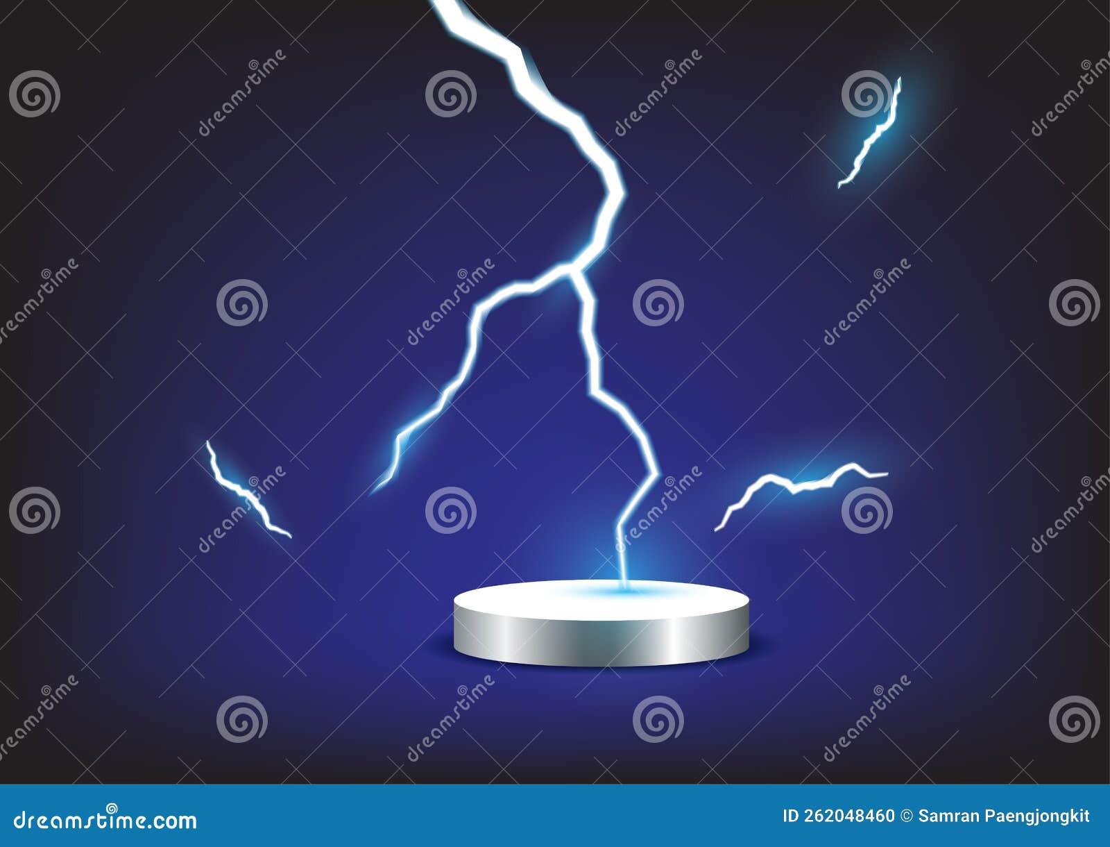 Abstract White Blue Thunderstorm Electric Scene Energy Technology ...