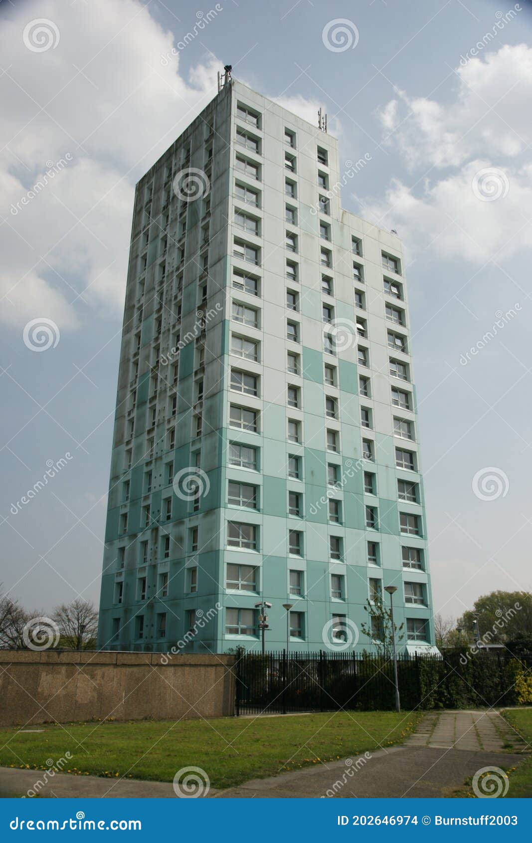1960s High Rise Residential Tower Block Stock Photo - Image of ...