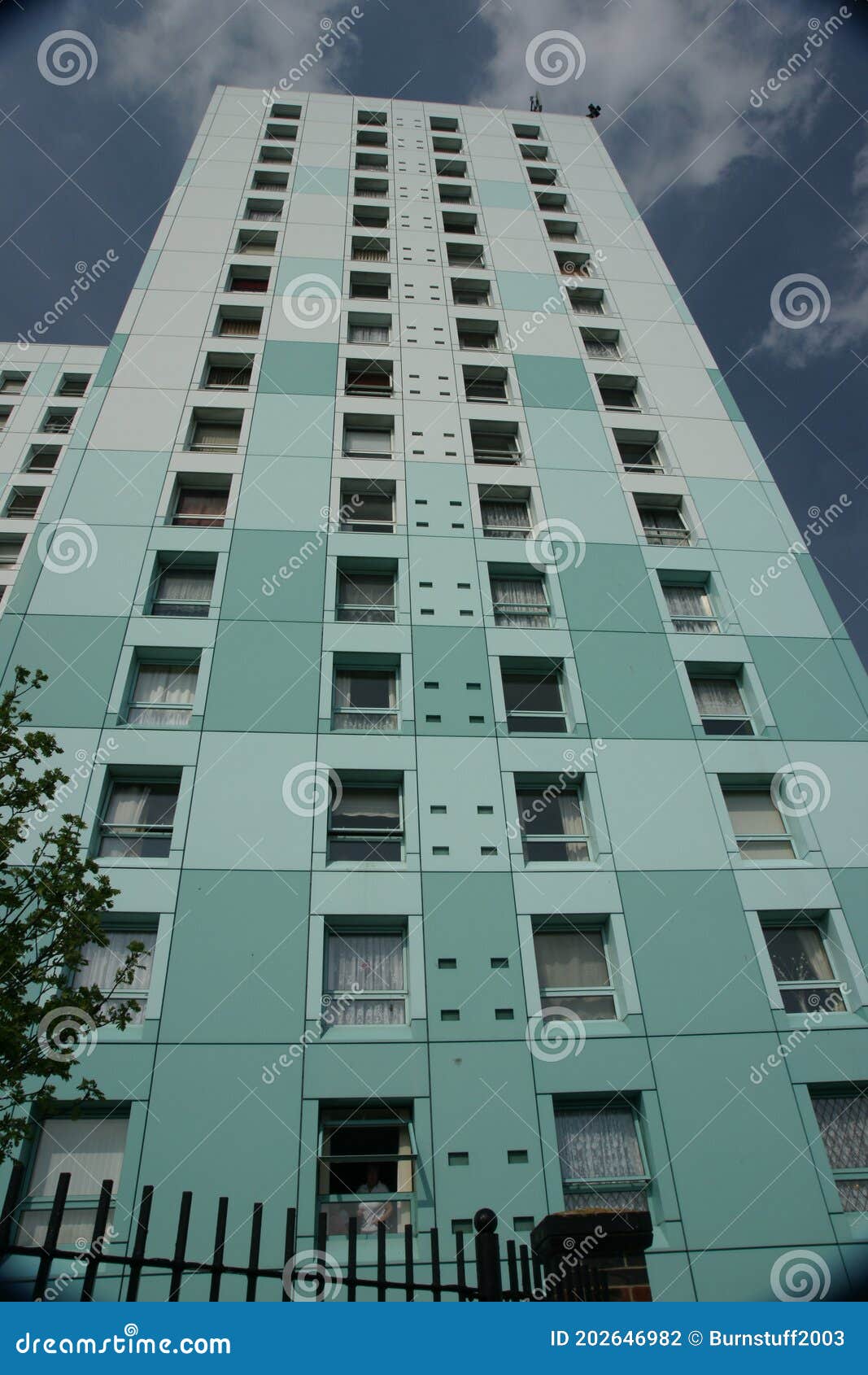 1960s High Rise Residential Tower Block Stock Photo - Image of flats ...