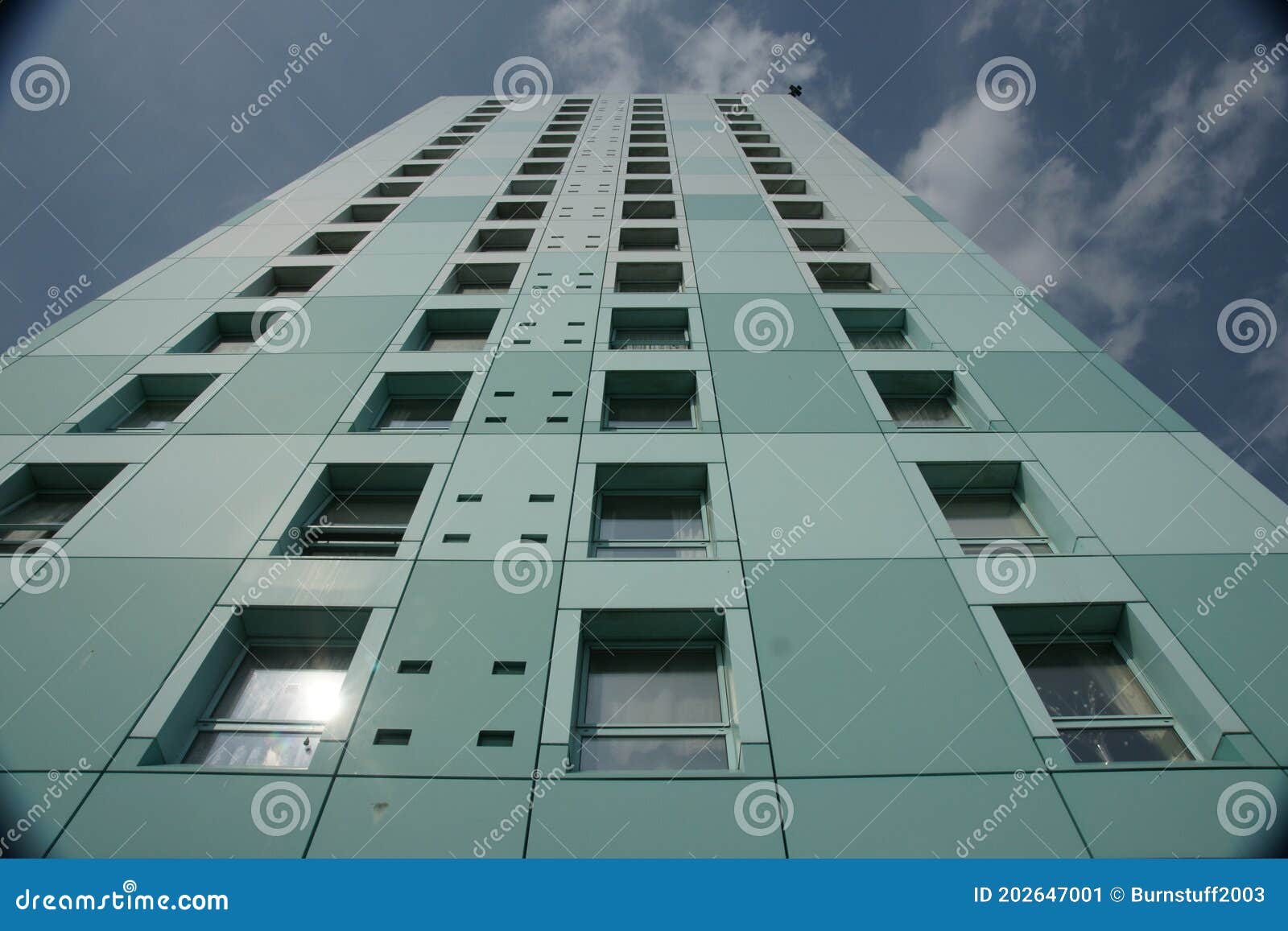 1960s High Rise Residential Tower Block Stock Image - Image of dwelling ...