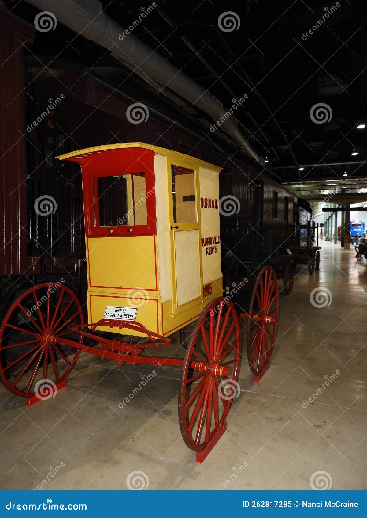 Railroad Museum 1800`s Restored Historic Mail Wagon Editorial Image ...