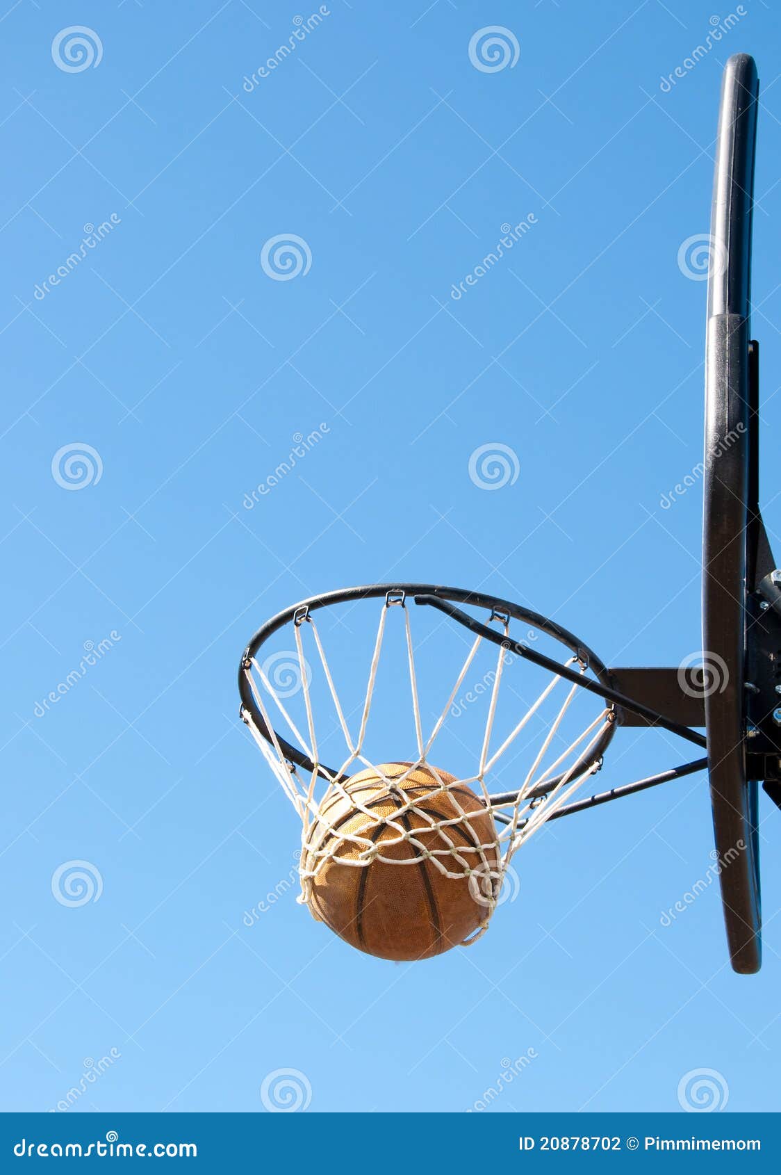 It S in! Image of a Basketball in the Net Stock Photo - Image of bright ...