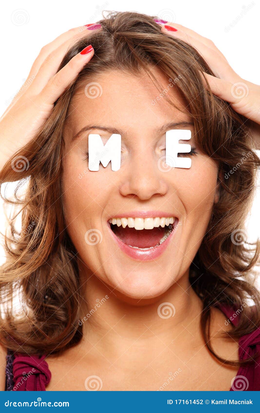 It s just me! stock photo. Image of confident, girl, attractive - 17161452