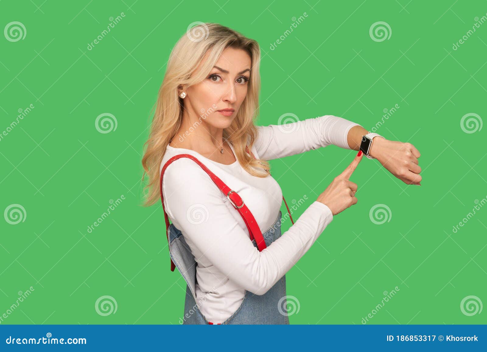 It`s Late, Time To Go! Portrait of Bossy Strict Adult Woman Pointing at ... It`s Late, Time To Go! Portrait of Bossy Strict Adult Woman Pointing at ...