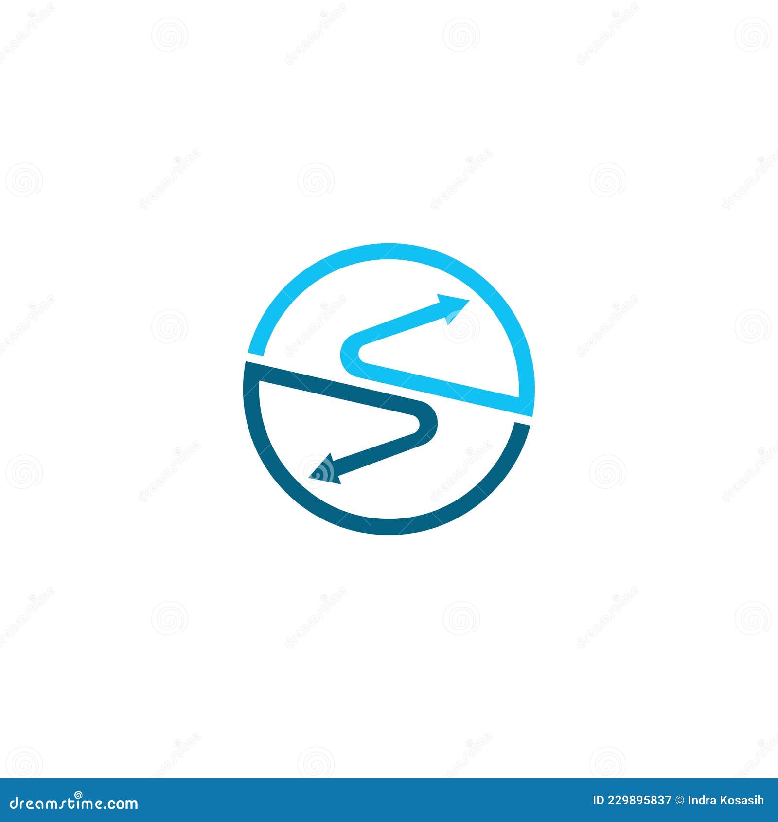 S Letter Arrow Logo Vector Icon Illustration Stock Vector ...