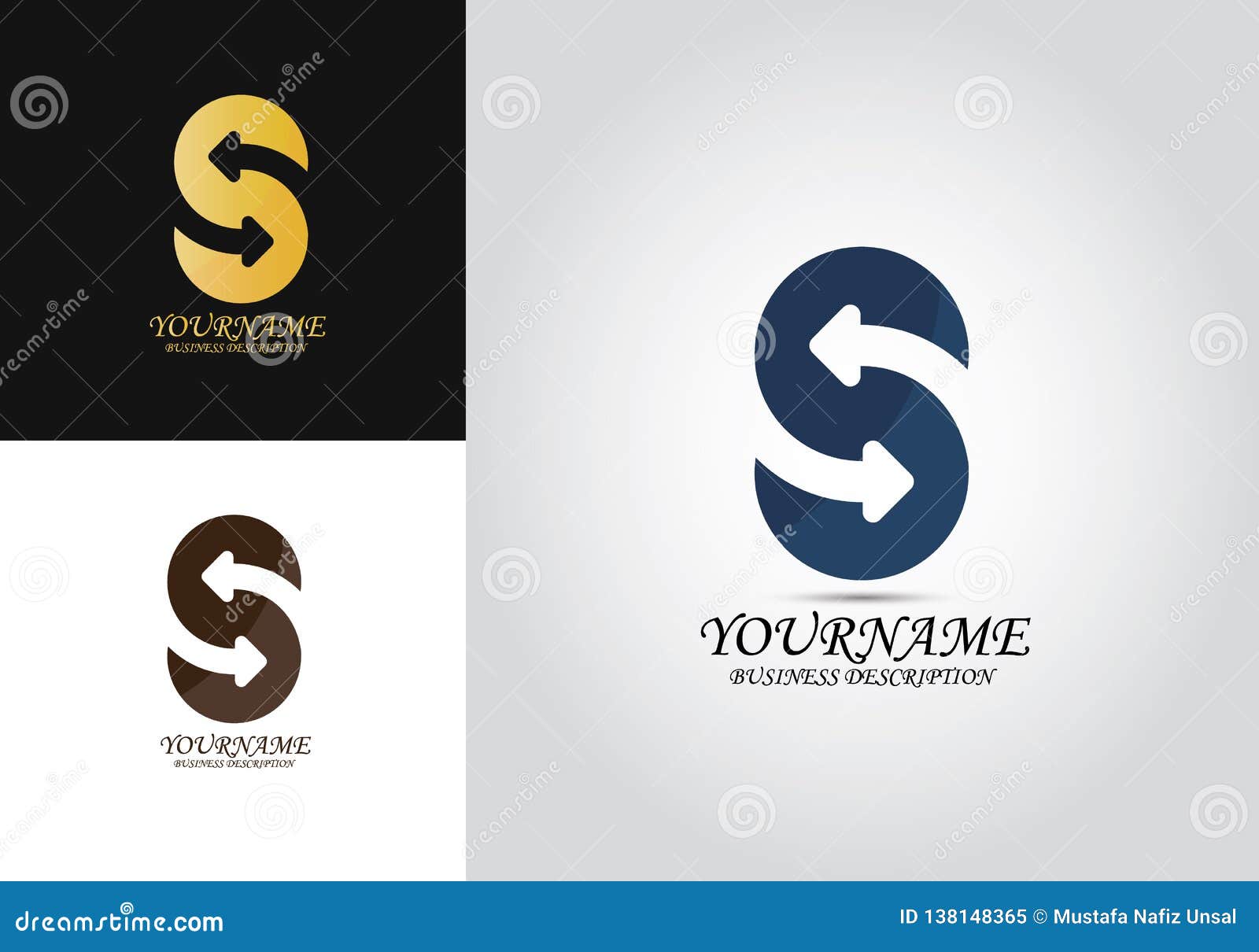 S Letter Arrow Logo stock illustration. Illustration of graphic - 138148365