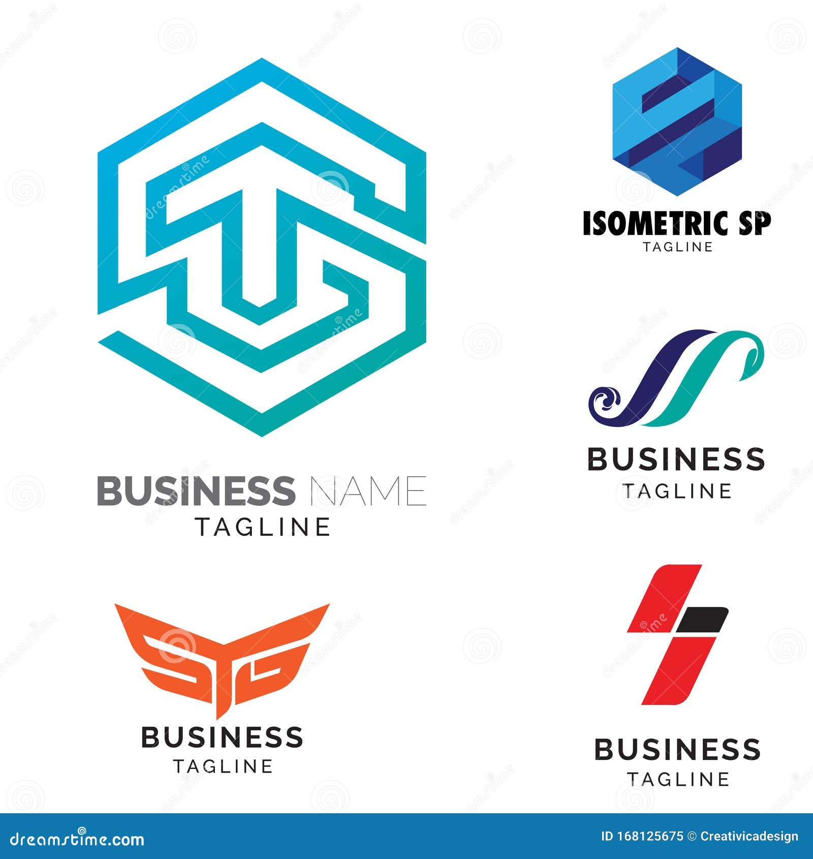 S Letter Based Theme Logo Set. Vector Volume 2 Stock Vector ...