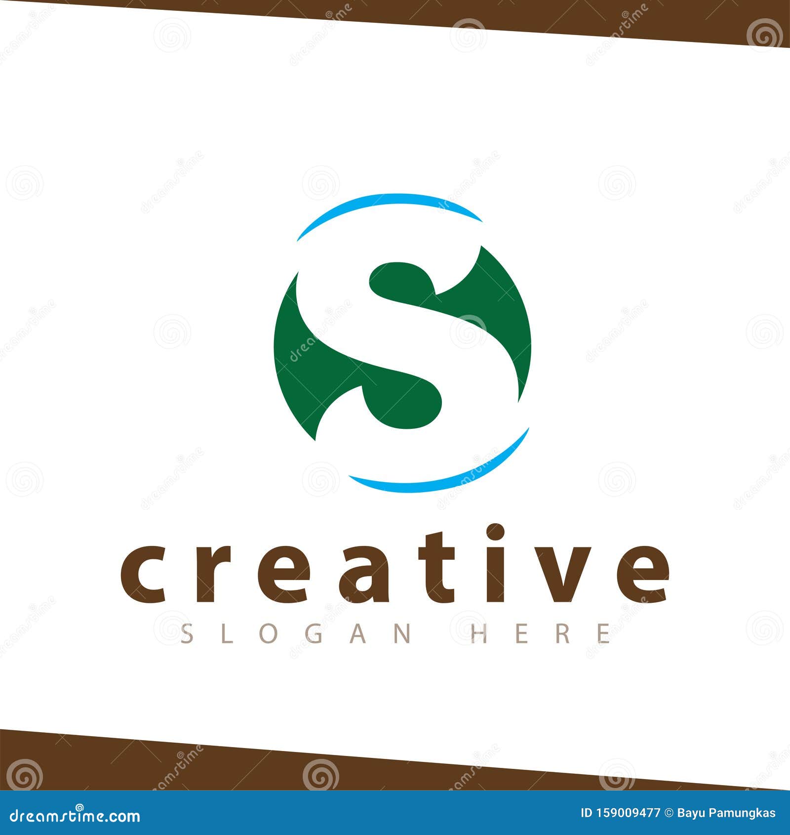 S Letter in circle logo stock vector. Illustration of loop - 159009477