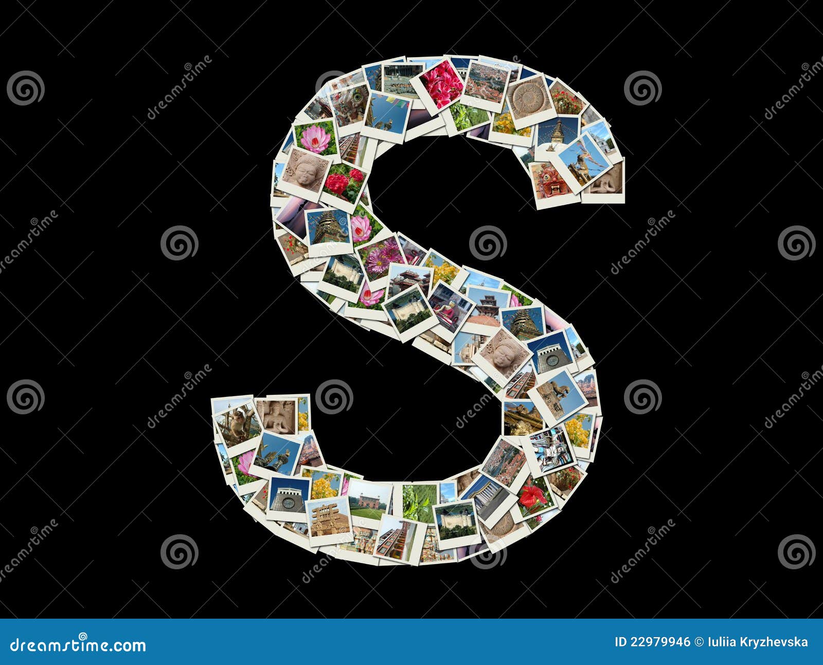 S Letter - Collage of Travel Photos Stock Photo - Image of greece ...