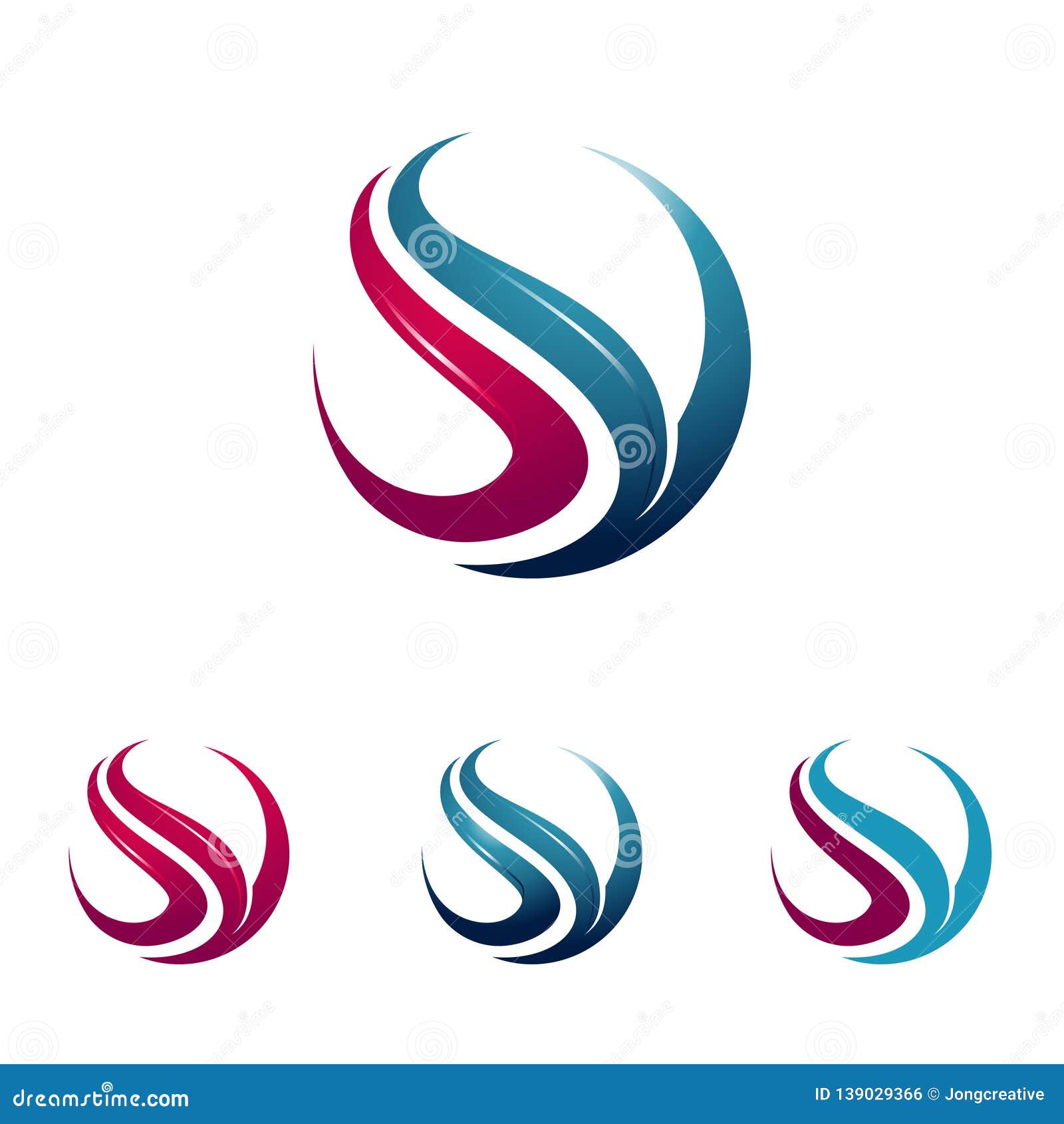 S Letter Elegant Cool Abstract Business Logo Stock Vector ...