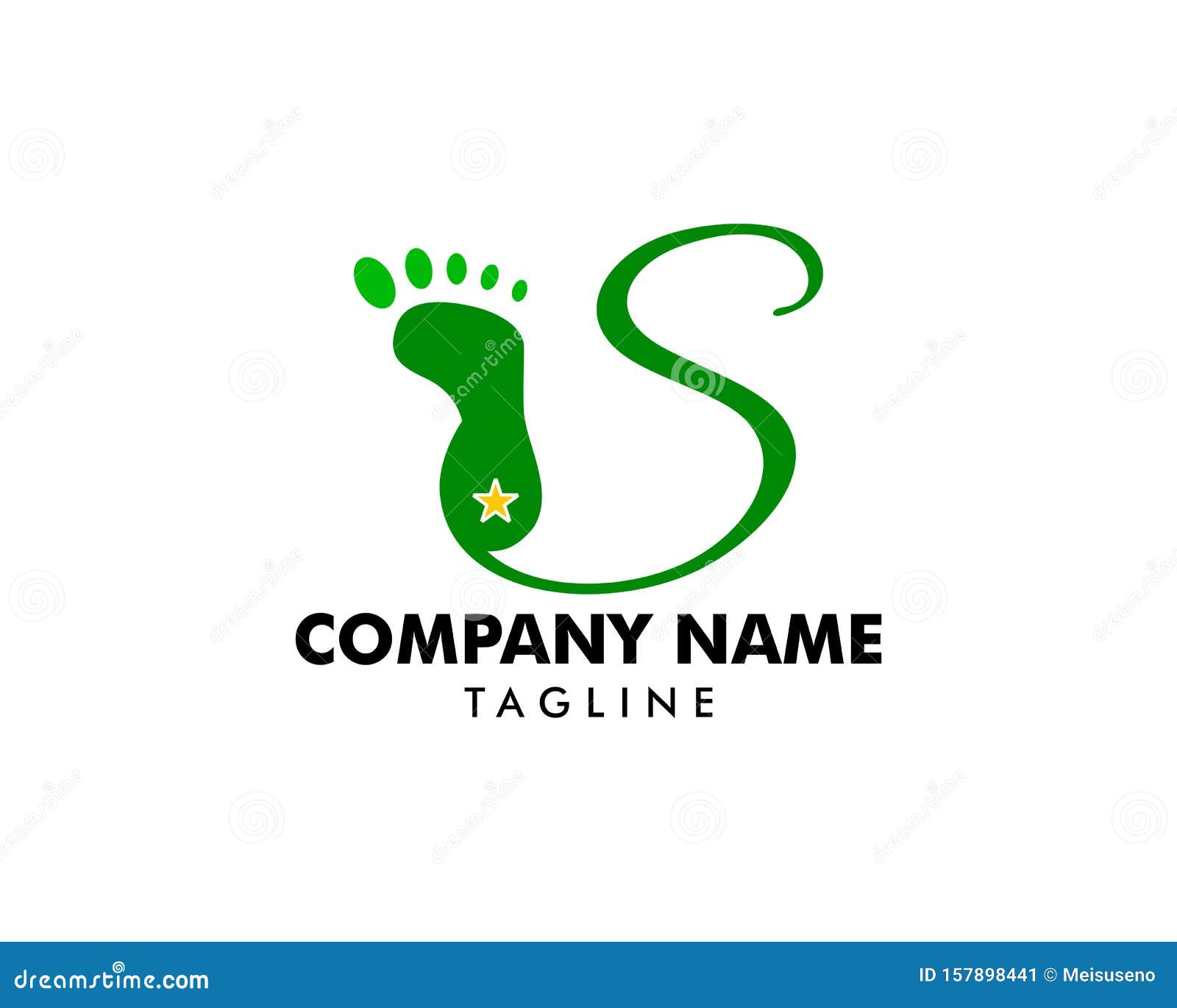 Letter A And Feet Vector Logo Design. | CartoonDealer.com #146833202