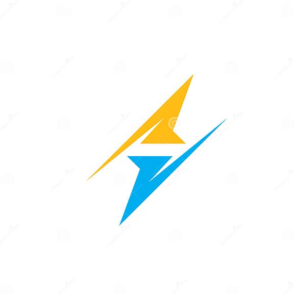 S Letter Flash Thunder Bolt Illustration Vector Stock Vector ...