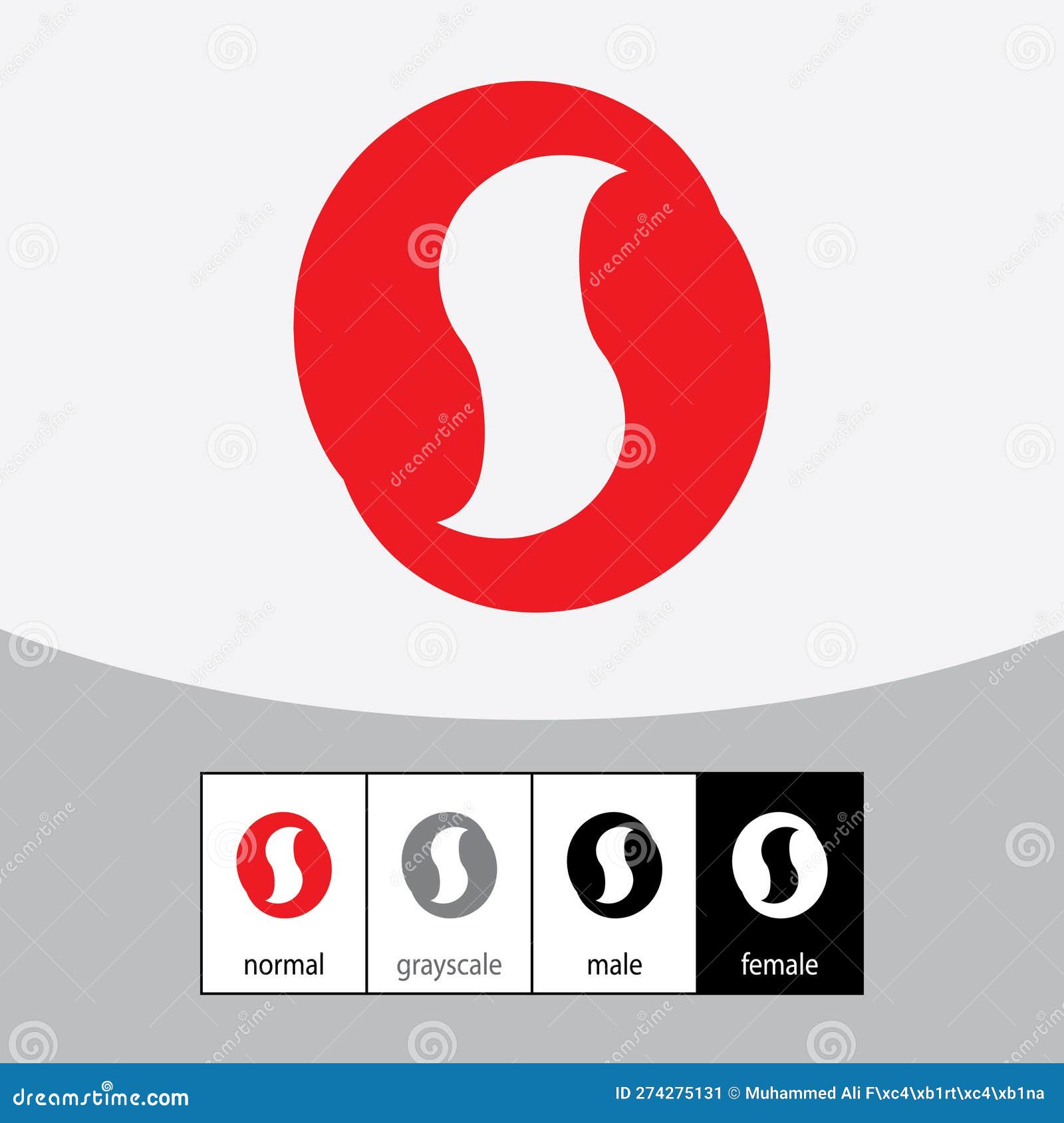 S Letter Logo. Red Color stock vector. Illustration of letters - 274275131