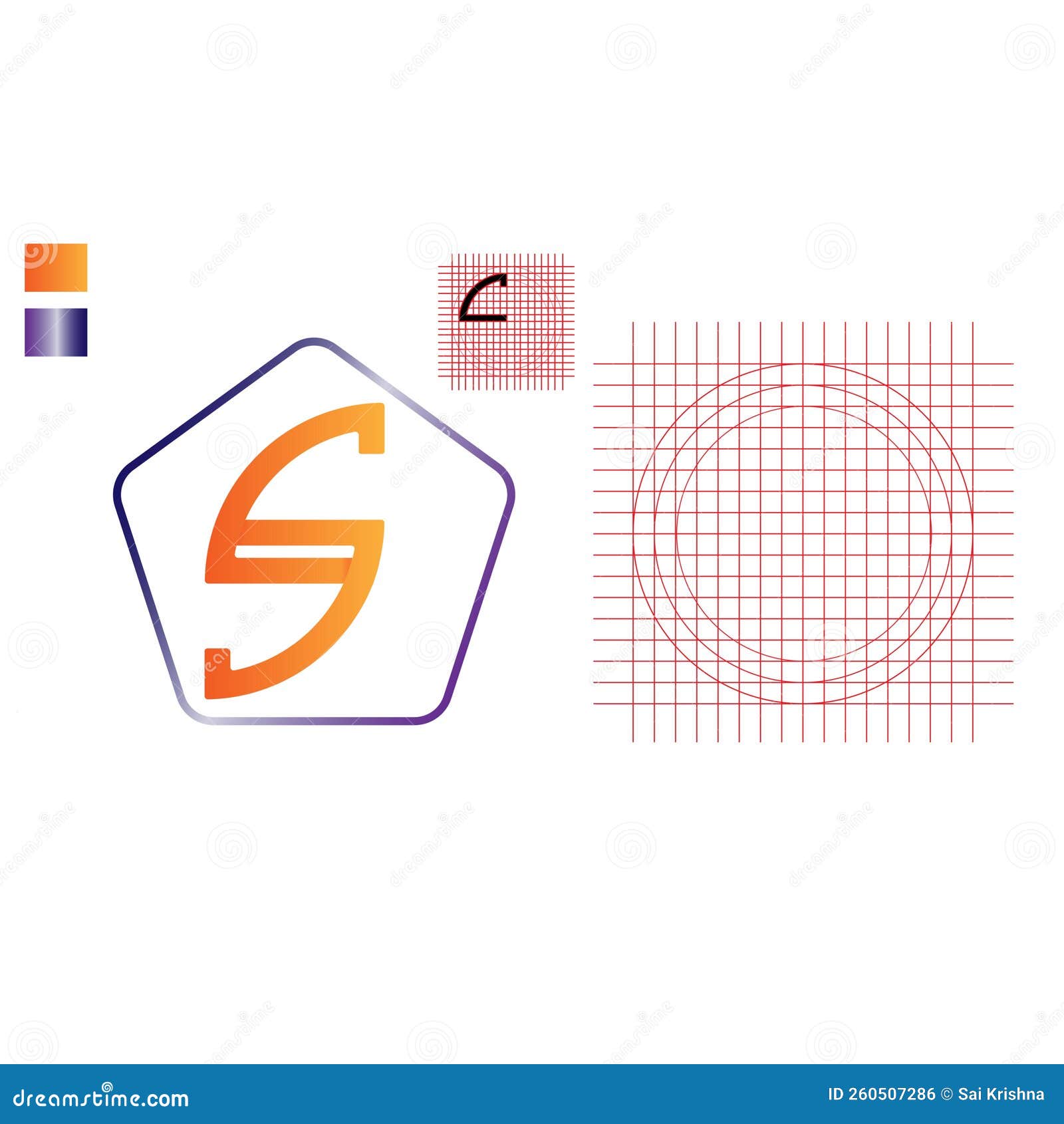 S Letter Monogram Logo Design in Illustrator Stock Illustration ...