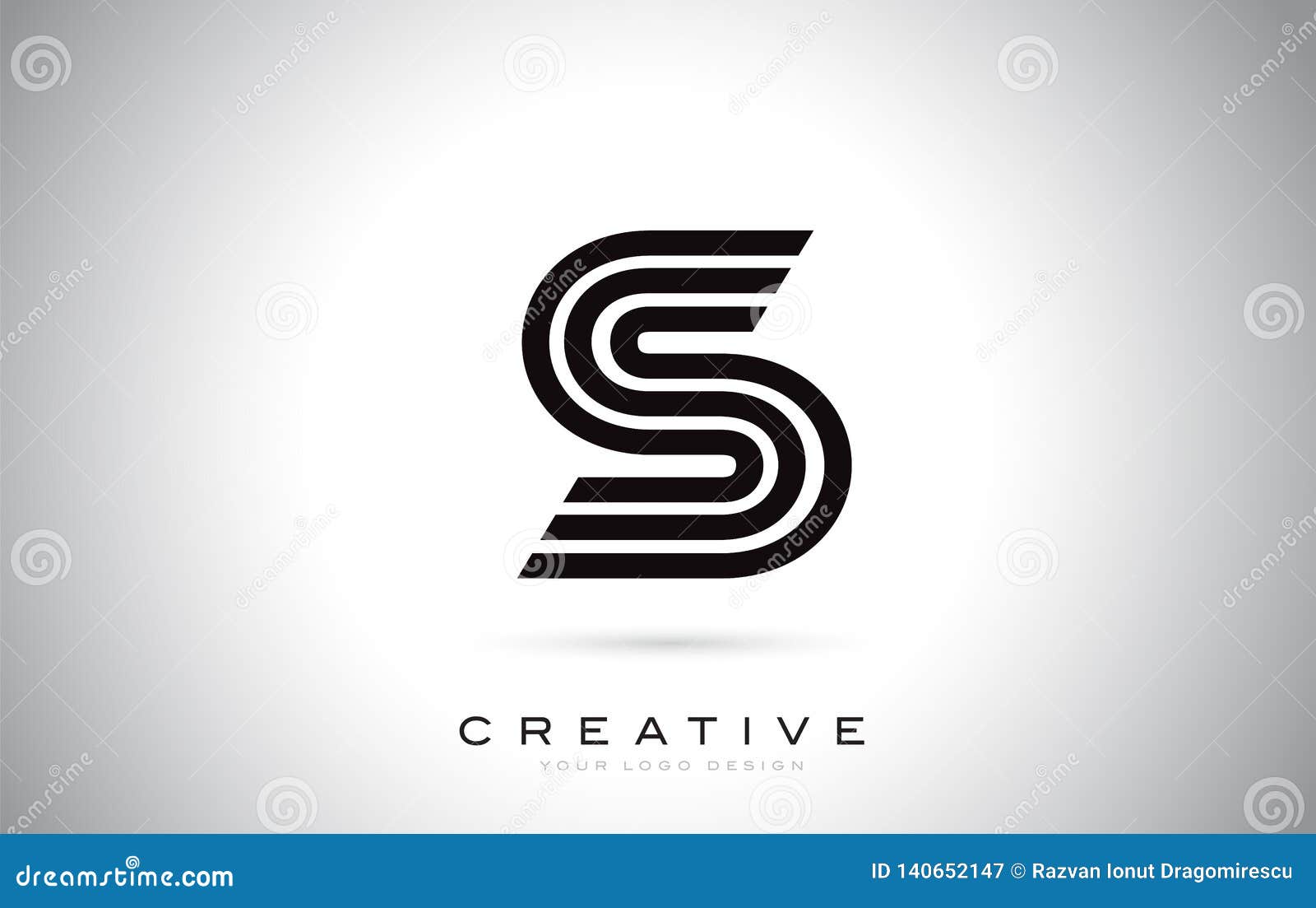 S Letter Monogram Logo Design. Modern S Icon with Creative Beautiful ...