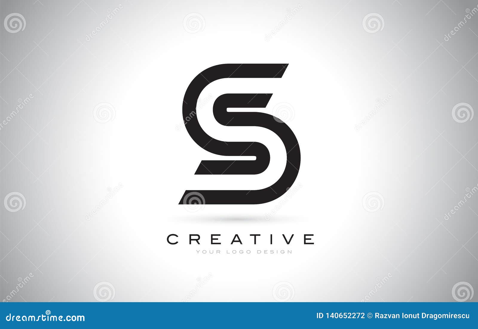 S Letter Monogram Logo Design. Modern S Icon with Creative Beautiful ...