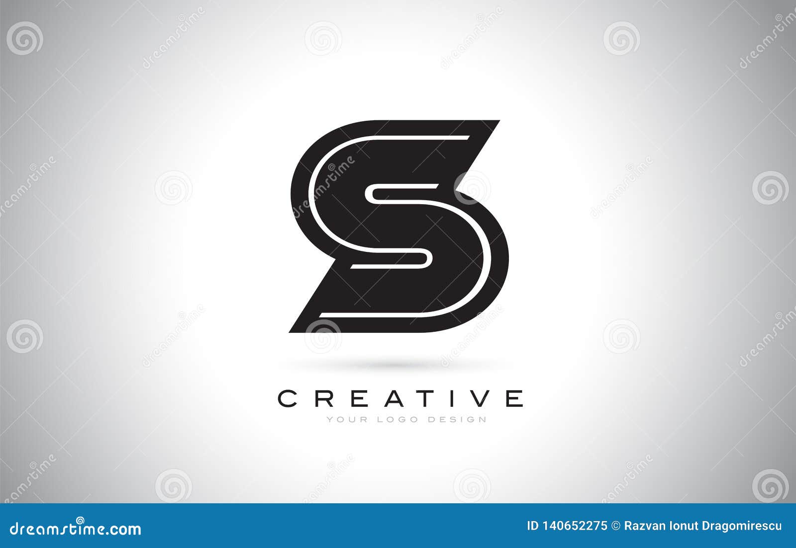 S Letter Monogram Logo Design. Modern S Icon with Creative Beautiful ...
