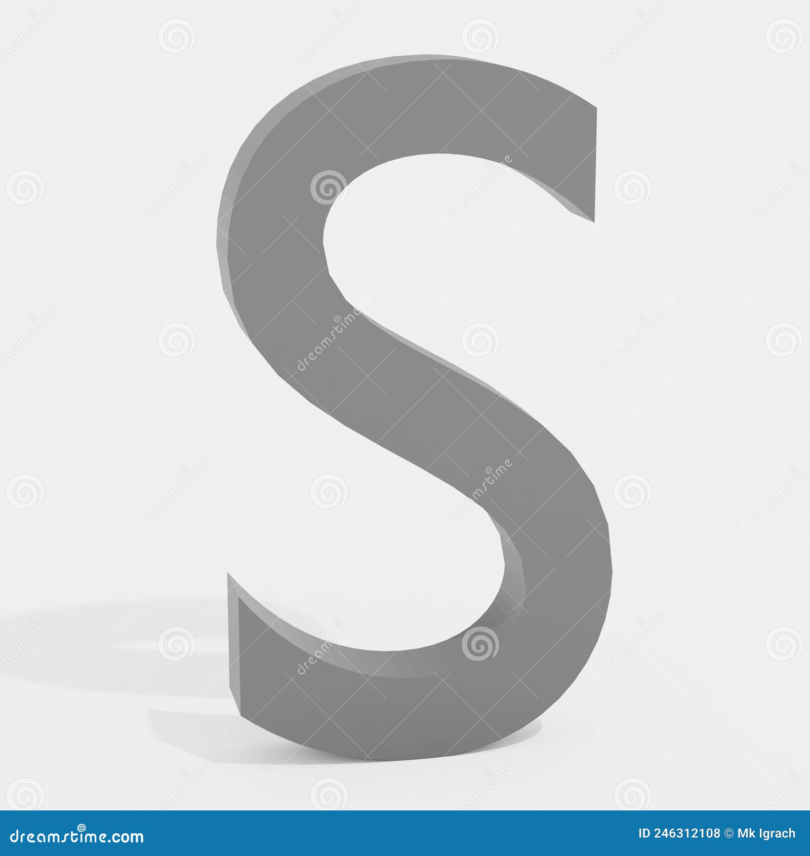 S Letter Render stock illustration. Illustration of logo - 246312108