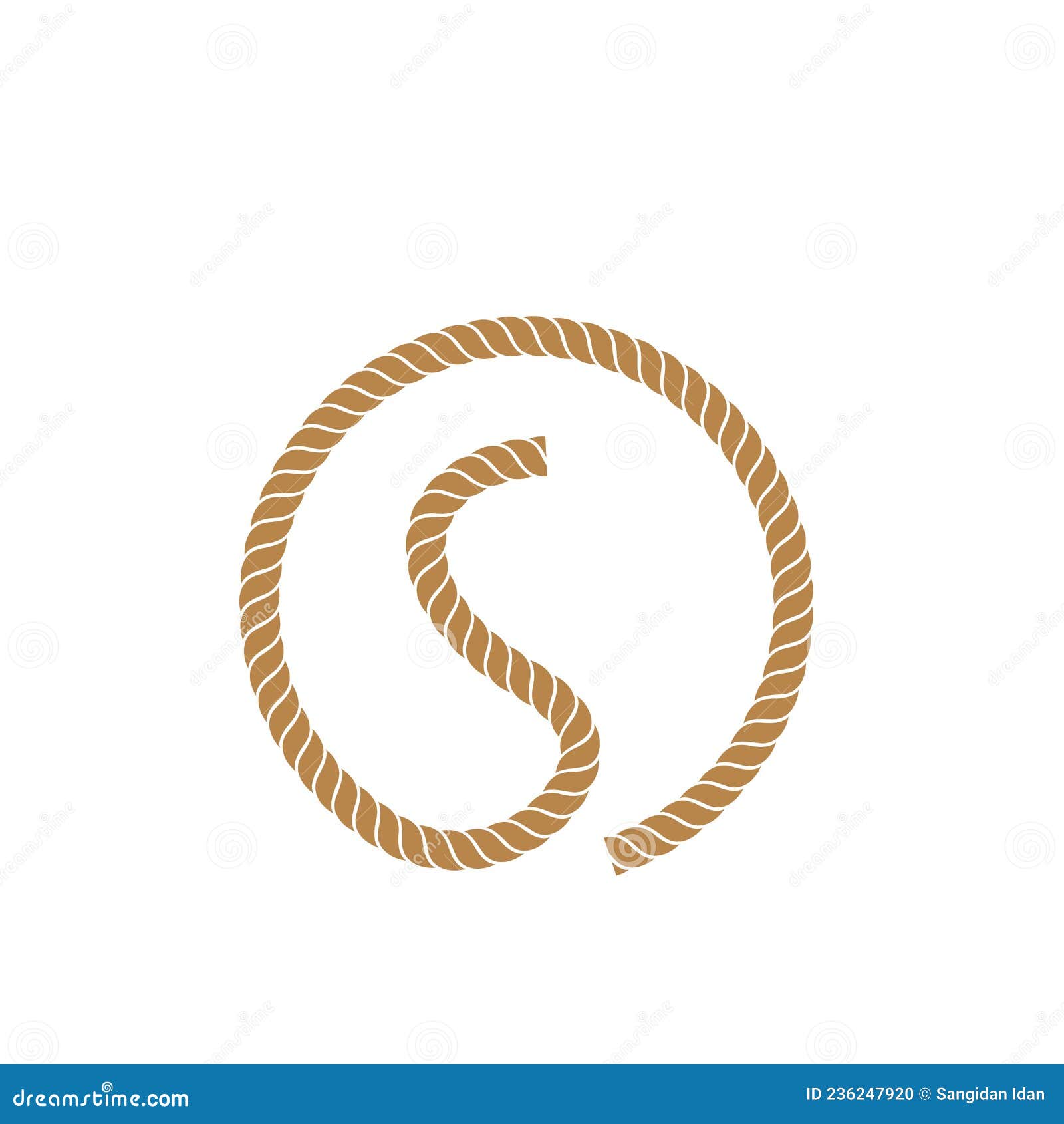 S Letter Rope Vector Icon Illustration Design Stock Vector ...
